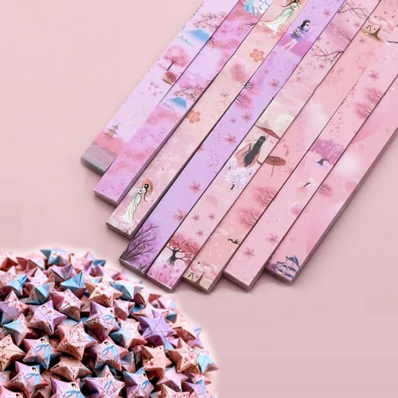 CCOCC Origami Paper Stars, Colorful Handcraft Origami Lucky Star Paper ...