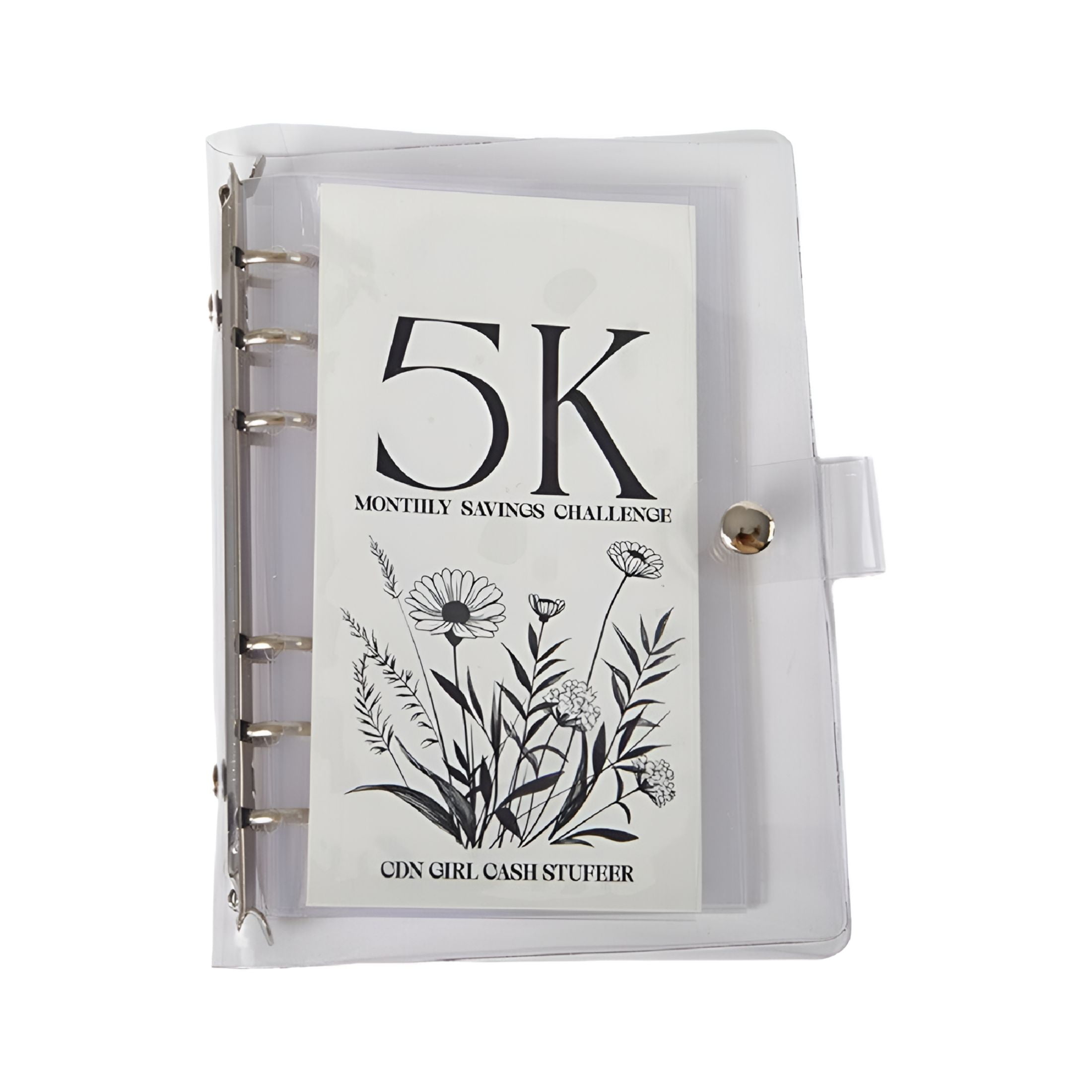 CCOCC PVC Loose-leaf Book Saving Challenge Easy And Funny Way To Save 2 ...