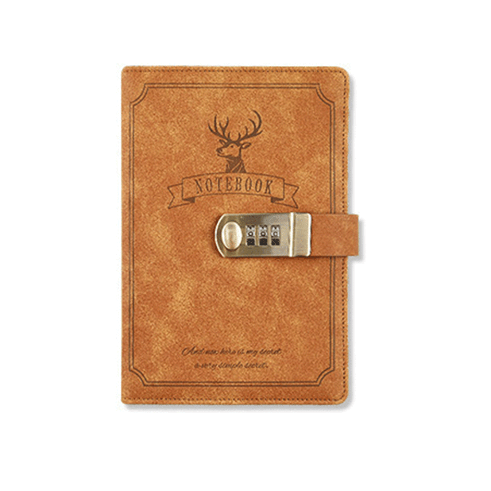 CCOCC Password Keeper Book PU Leather Retro Reindeer Style Notebook ...