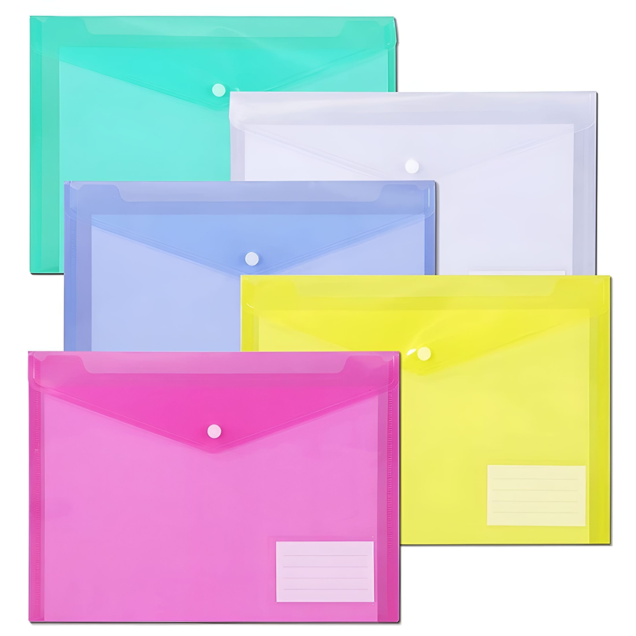 CCOCC Plastic Envelopes Poly Envelopes Pack Of 10 US Letter A4 Size ...