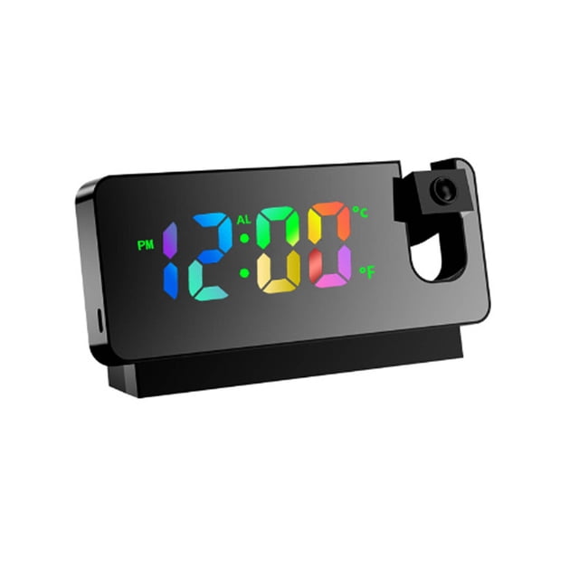 CCOCC Projection Alarm Clock, Clear LED Digital Clock, Quiet Projection ...