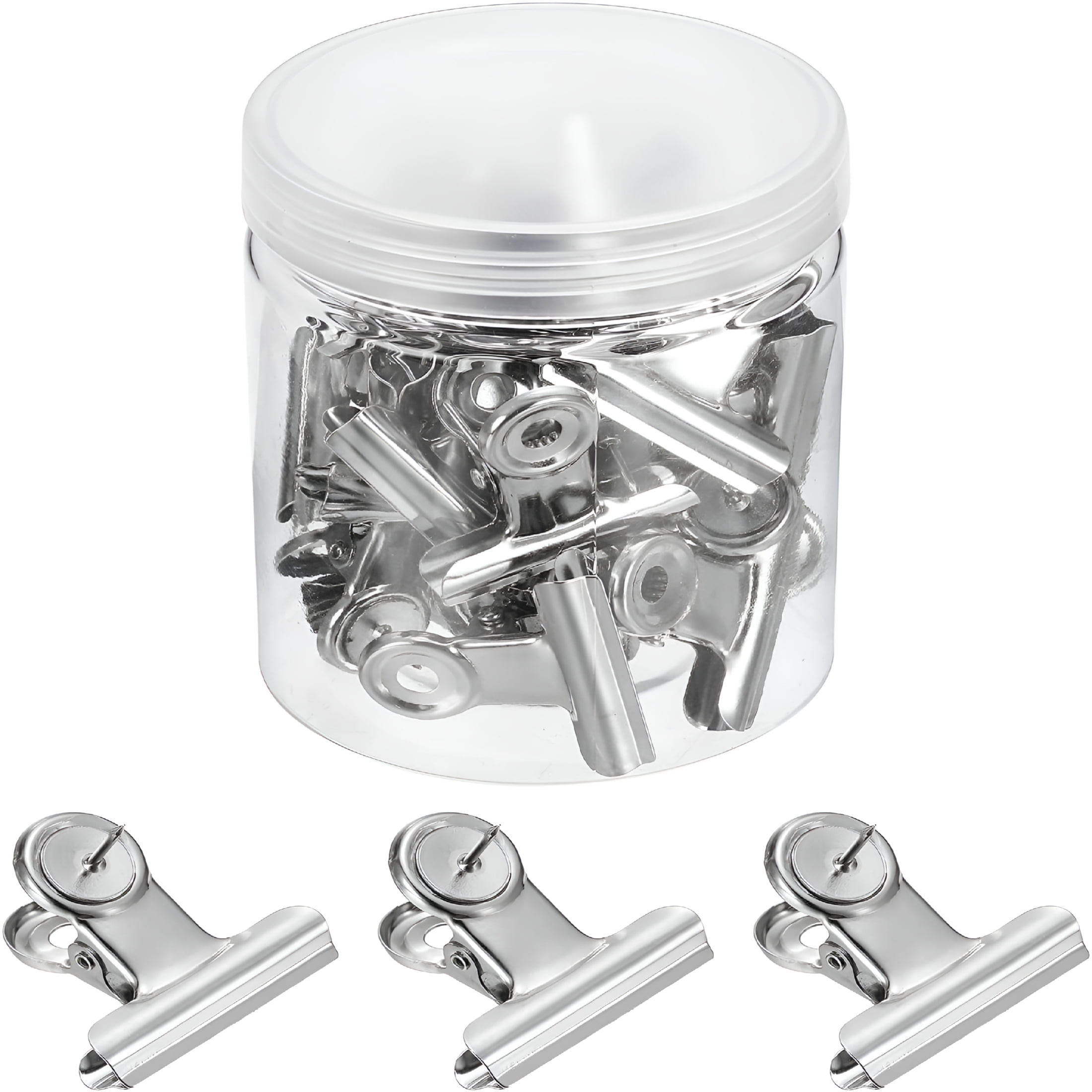 CCOCC Push Pin Clips, 20 Pack Metal Thumb Tacks with Clip for Office ...