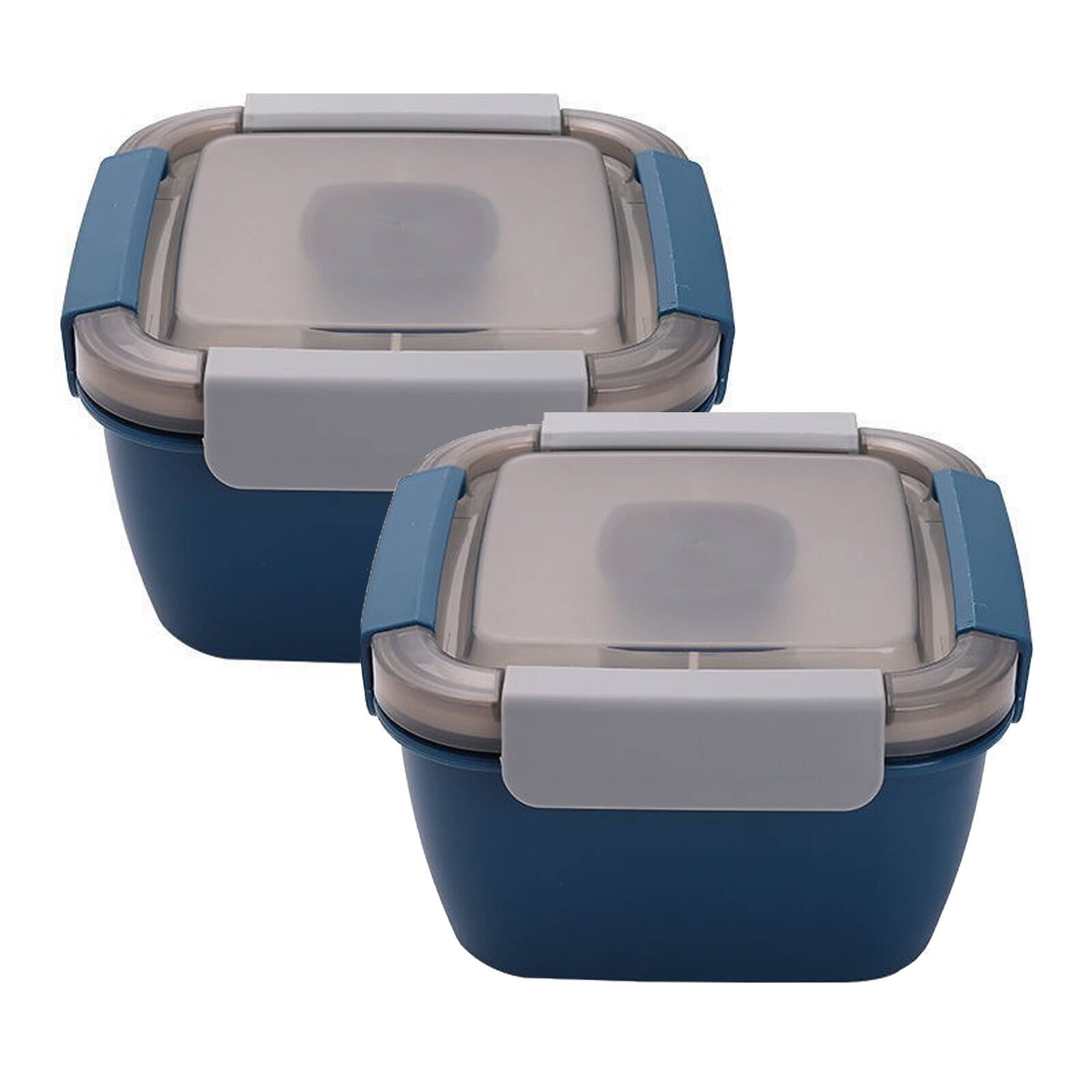 CCOCC Salad Container for Lunch,Smart Dual-Layer Design Salad Bowls to ...