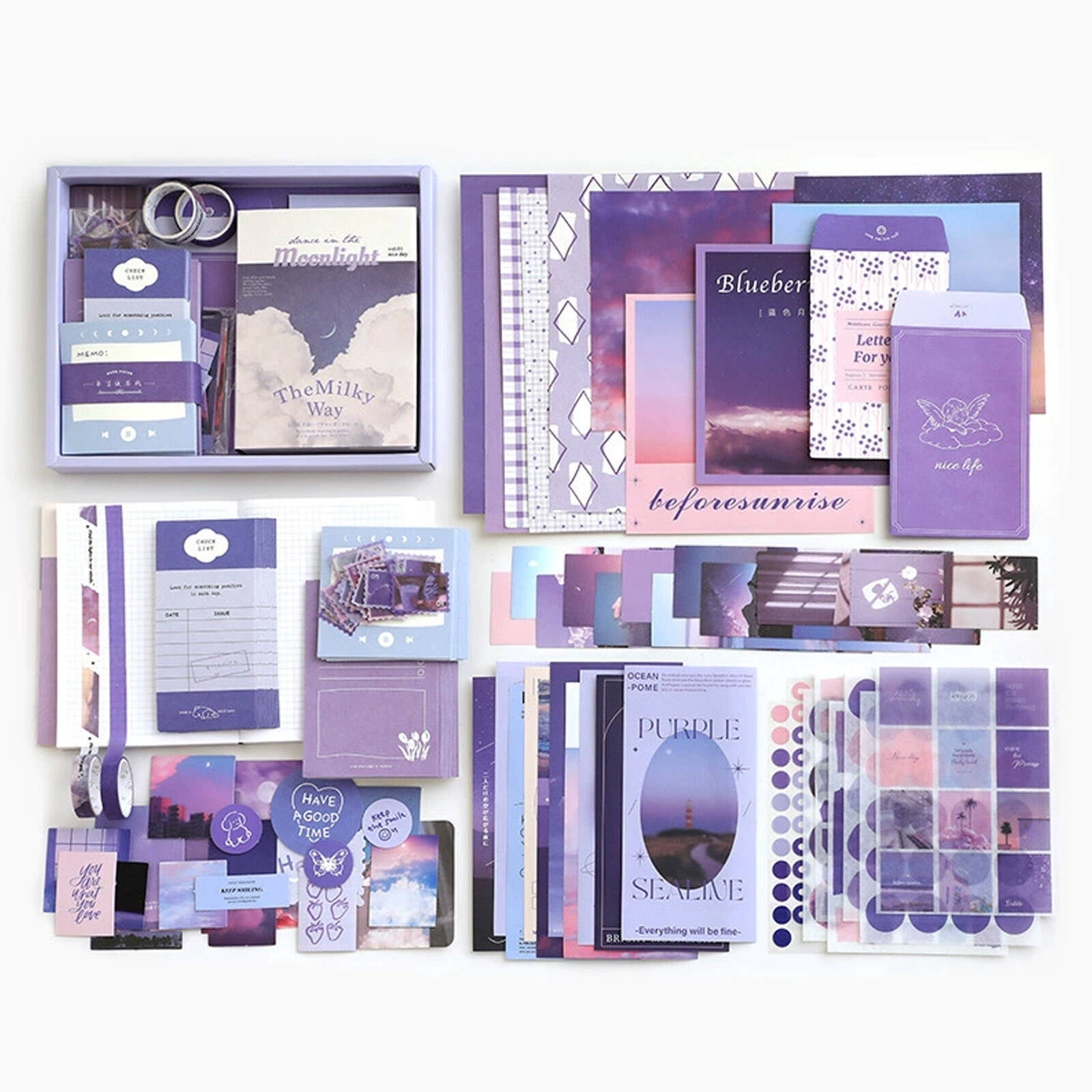CCOCC Scrapbook Kit,Retro Journal Style Scrapbook Supplies Kit,Gold ...