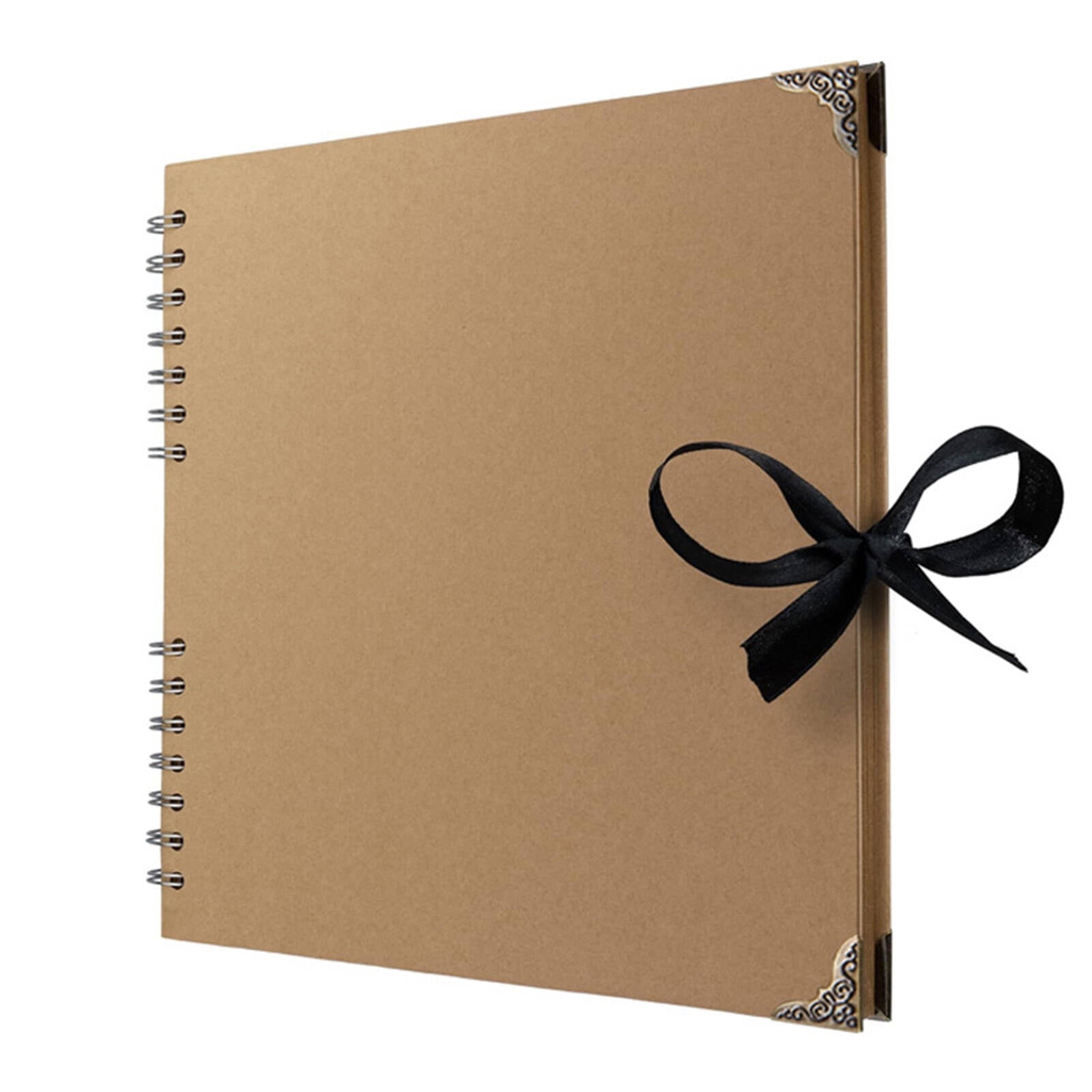 CCOCC Scrapbook,Retro Smooth-Corner Scrapbook Album,Double-Wire Binding ...