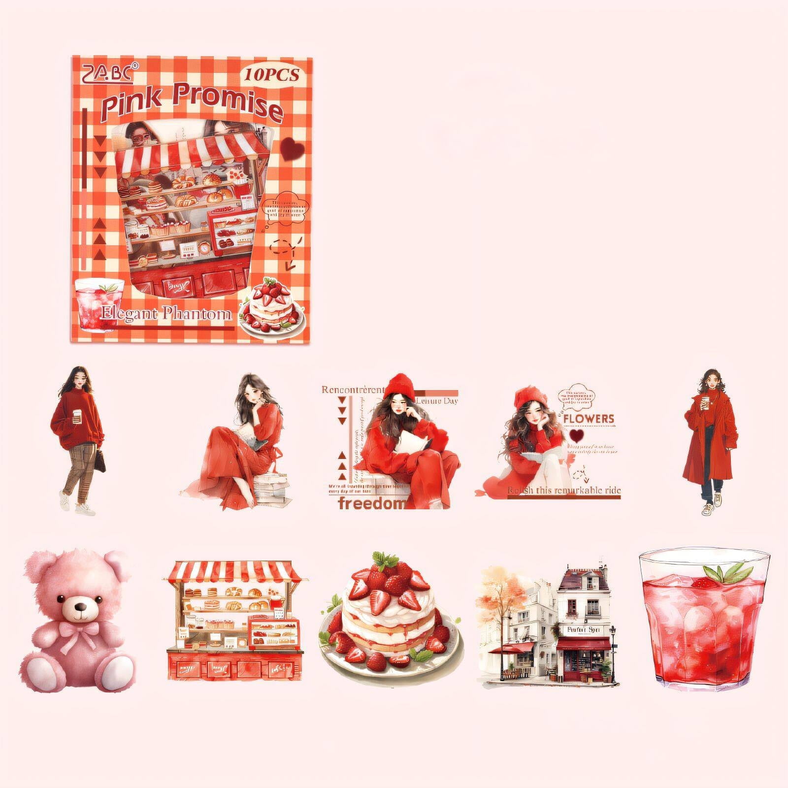 CCOCC Scrapbook Stickers,Self-Adhesive Stickers Cute Stickers,Washi ...