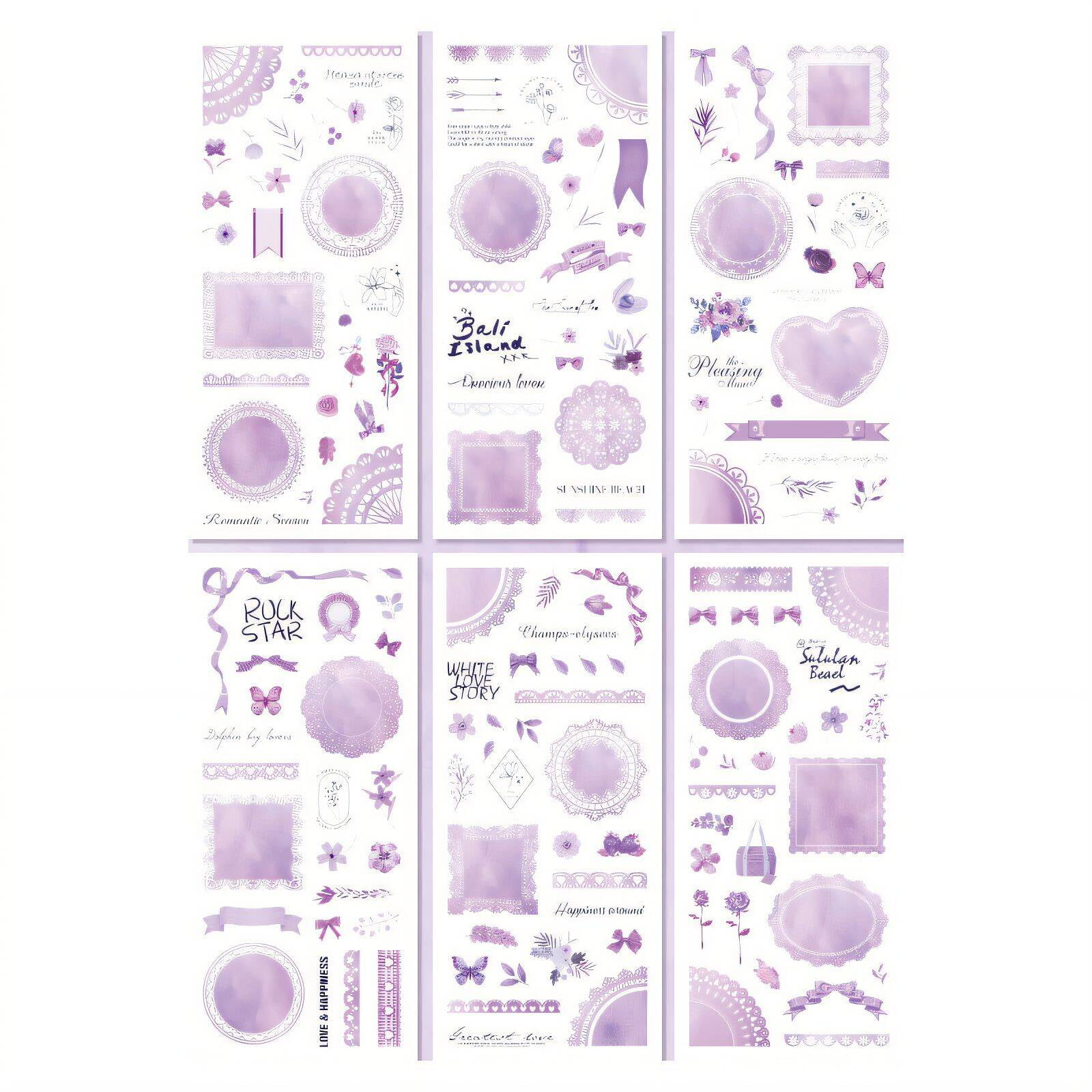 CCOCC 3Pcs Scrapbook Stickers,Holiday Decoration Scene Stickers ...