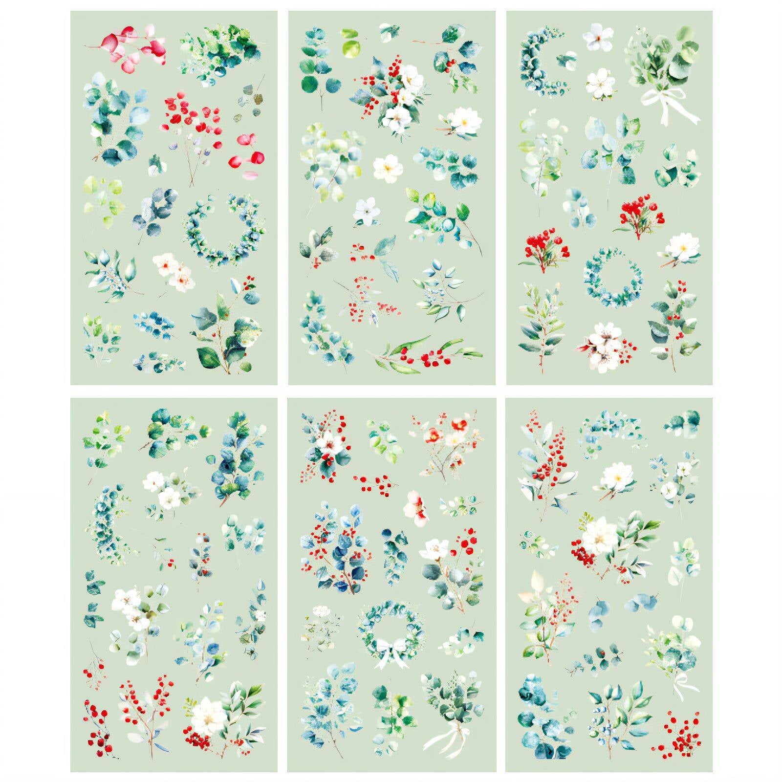 CCOCC 6Pcs Scrapbook Stickers,Notebook Decor Scene Stickers,Sticker ...