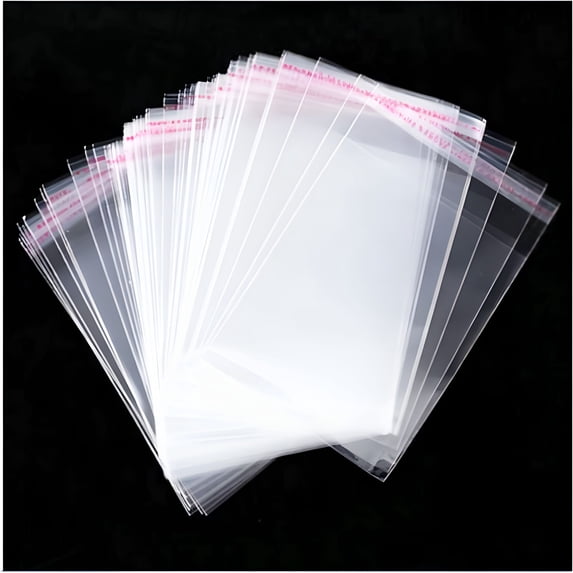 CCOCC Self Sealing Cellophane Bags Self Adhesive,3X4 Inches Clear ...