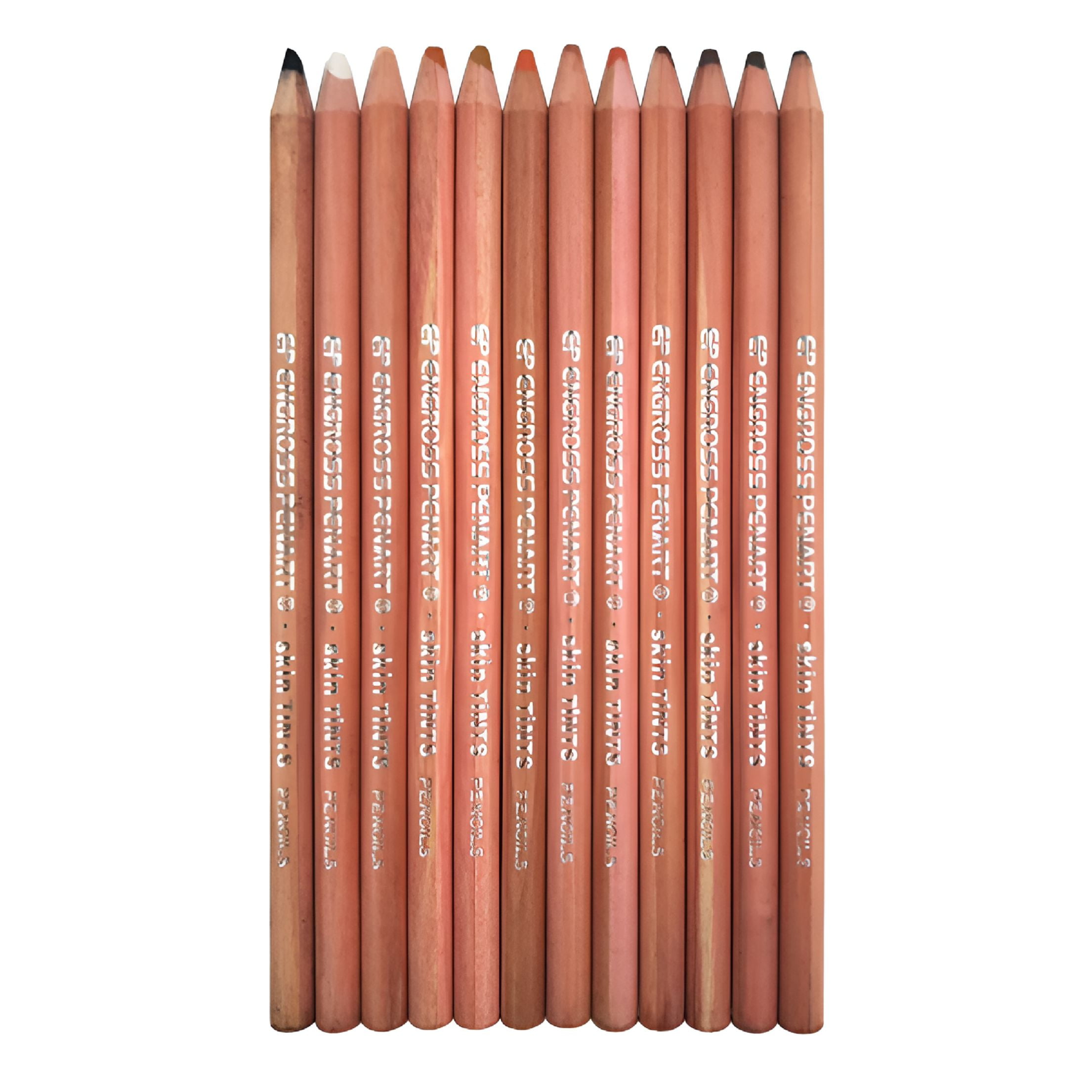 CCOCC Skin Tone Colored Pencils 12 Colors Pastel Pencils Set for Adults ...