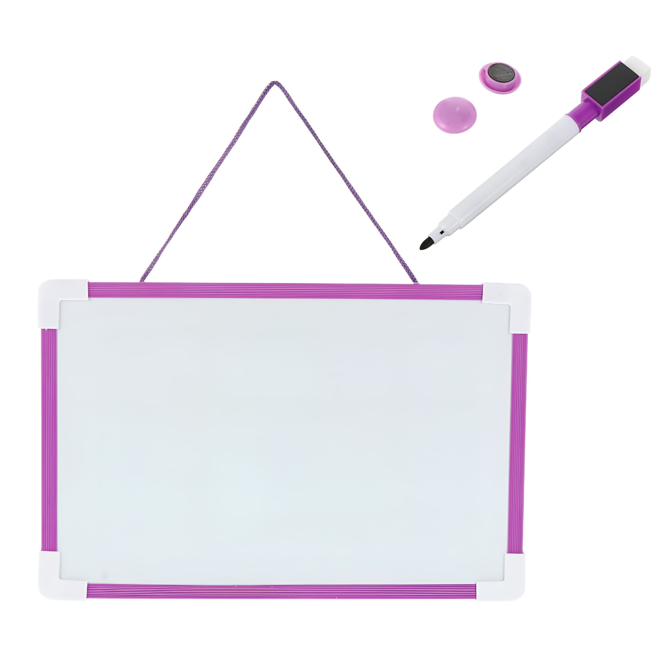 CCOCC Small Dry Erase Magnetic Whiteboard with Marker,Purple - Walmart.com