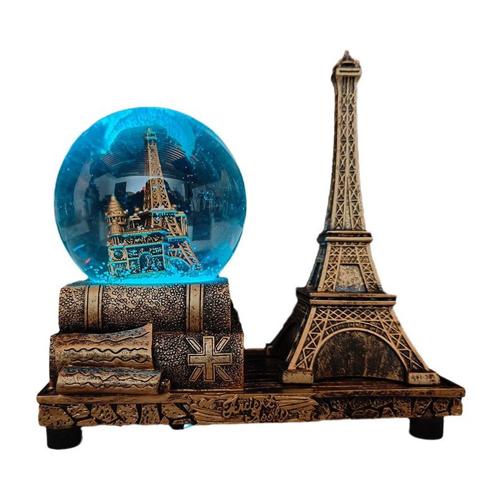 CCOCC Snow Globes Desktop Decorations Bathroom Decor Music Crystal Snow ...