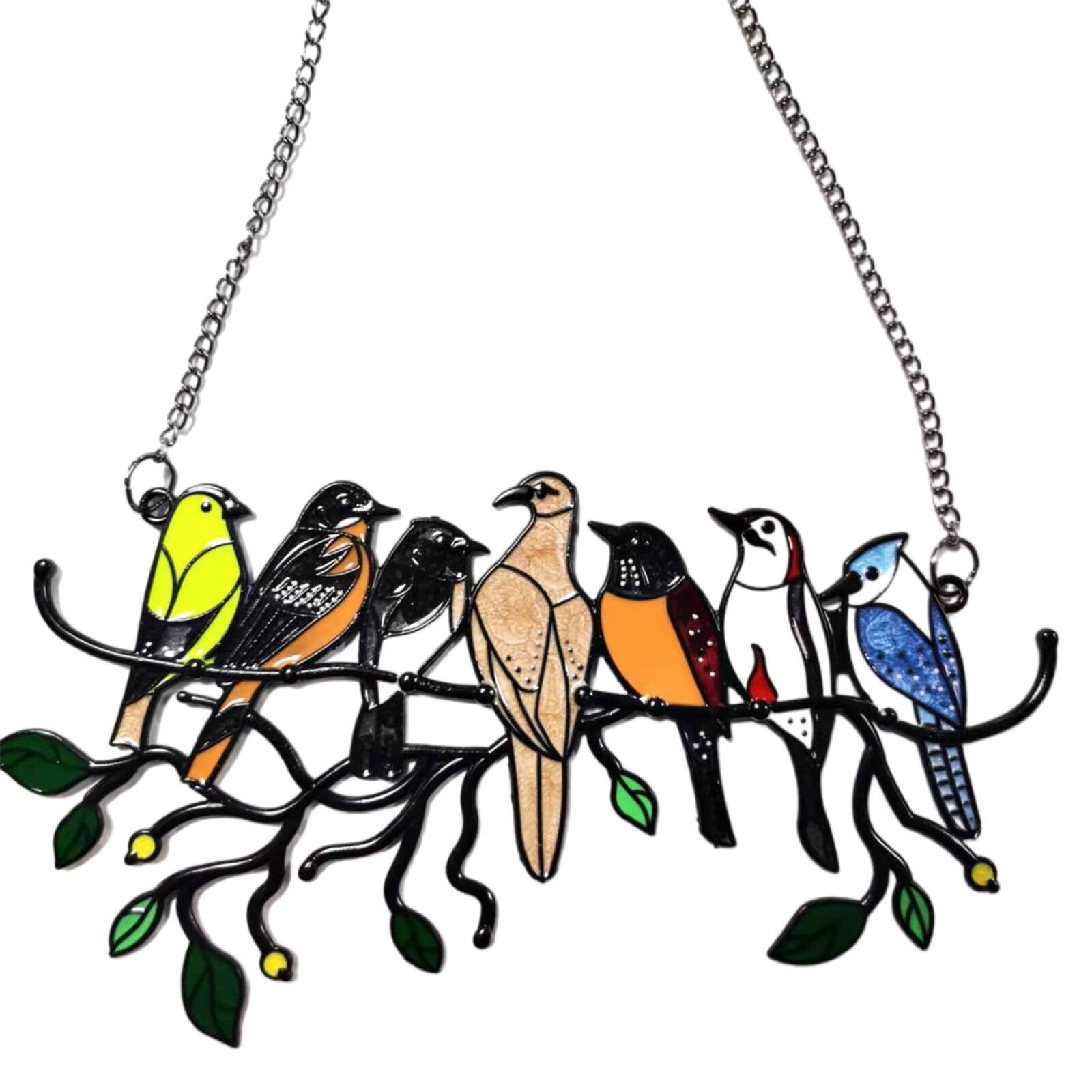 CCOCC Stained Glass Window Hanging,Brilliant Light Transmission Sun ...