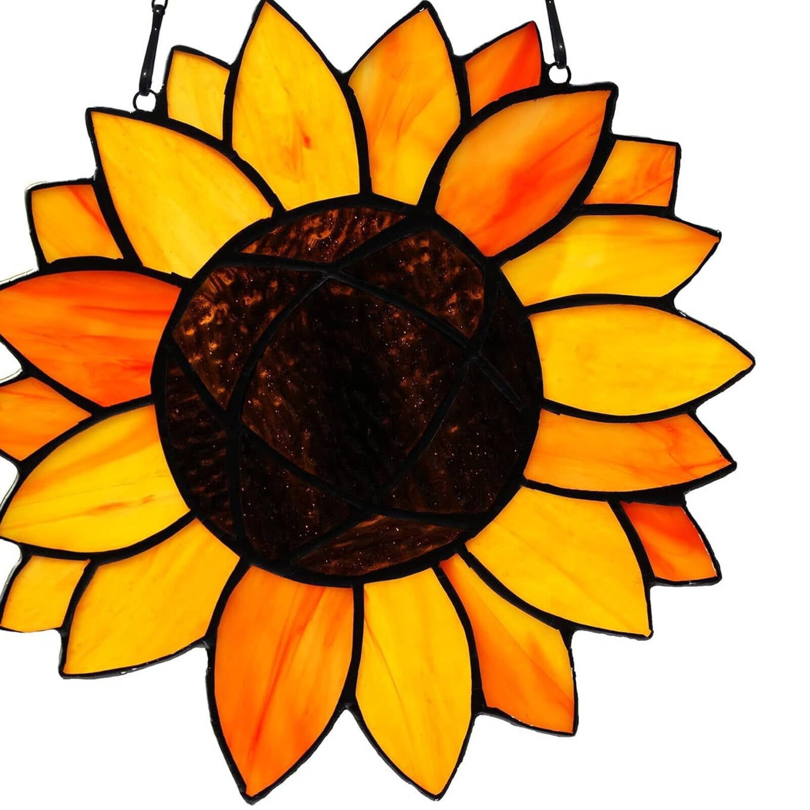 CCOCC Stained Glass Window Hanging,Handcrafted with Perfect Details Sun ...