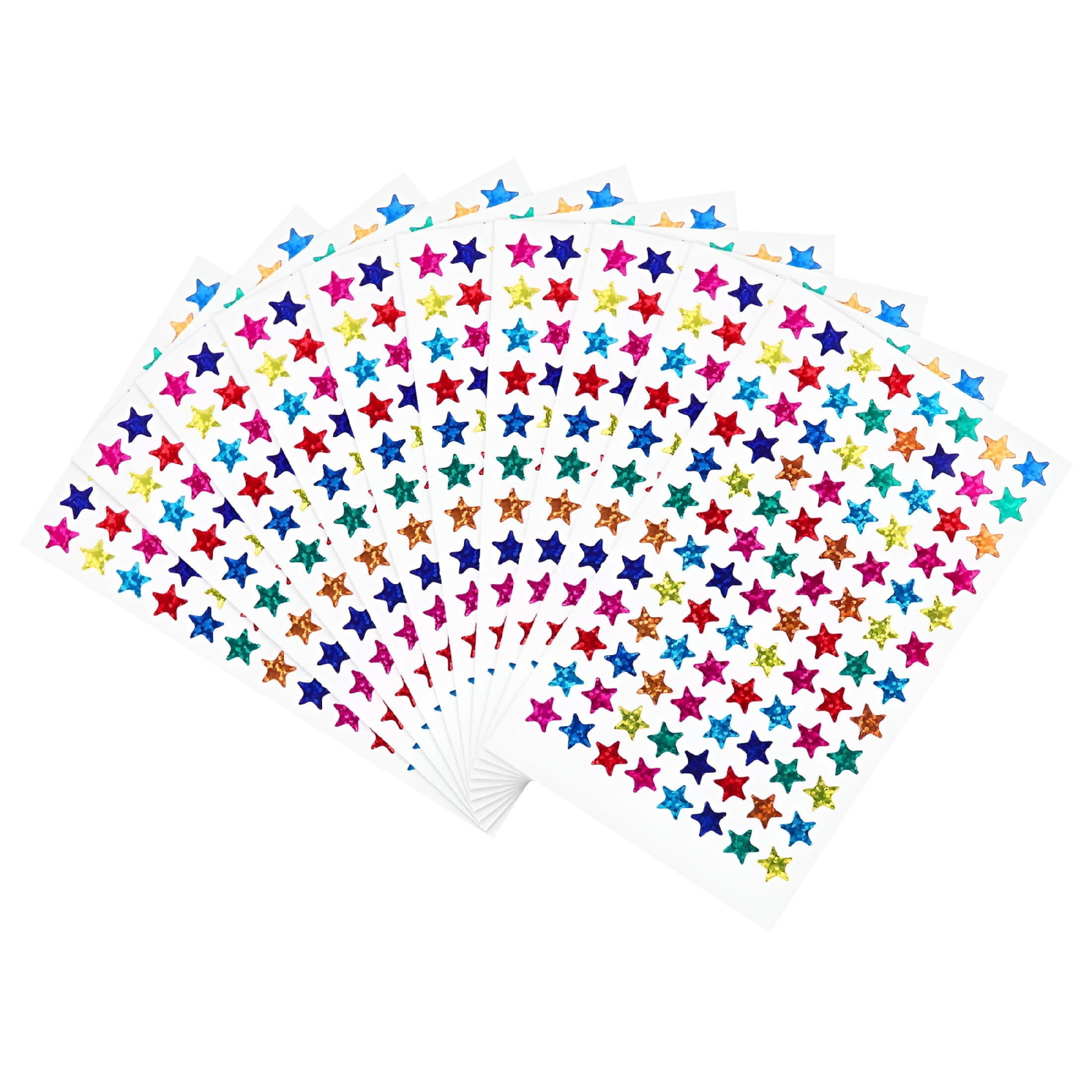 CCOCC 960 Shiny Star Stickers Colorful Self Adhesive Stars Labels Kids ...