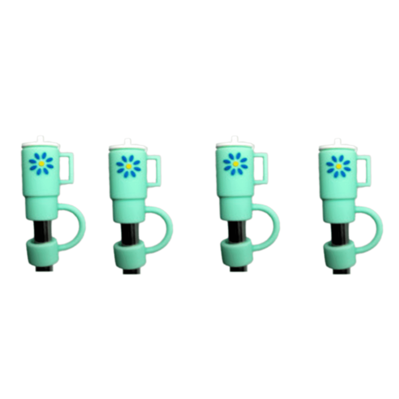 CCOCC Straw Toppers,Cheerful Summer Daisy Straw Covers,Food-Safe ...