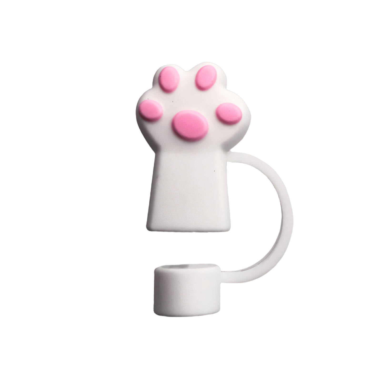 CCOCC Straw Toppers,Colorful Cat Paw Straw Covers,Safe Non-Toxic ...