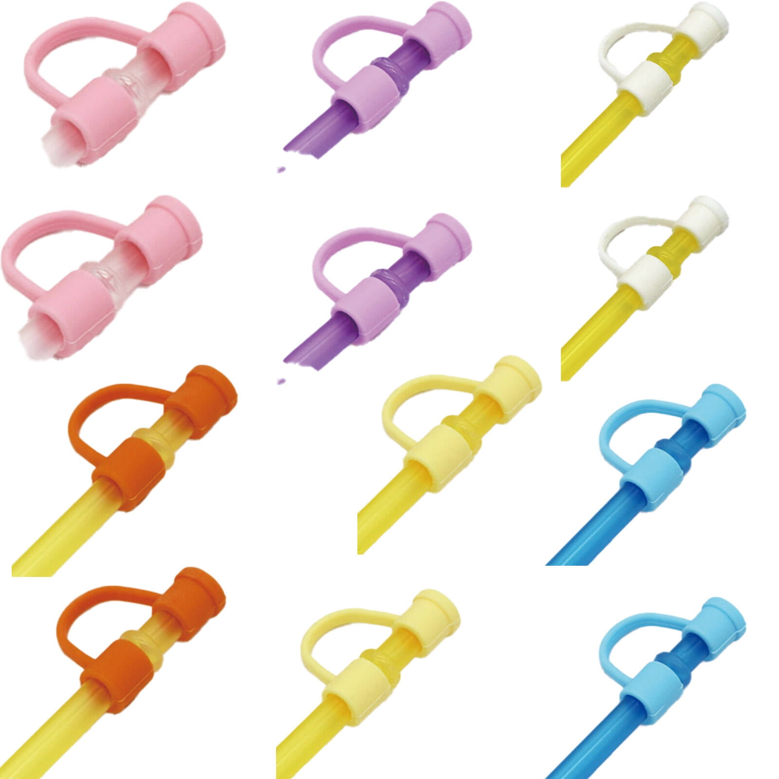 CCOCC Straw Toppers,Colorful Macaron Straw Covers for 8mm Straws ...