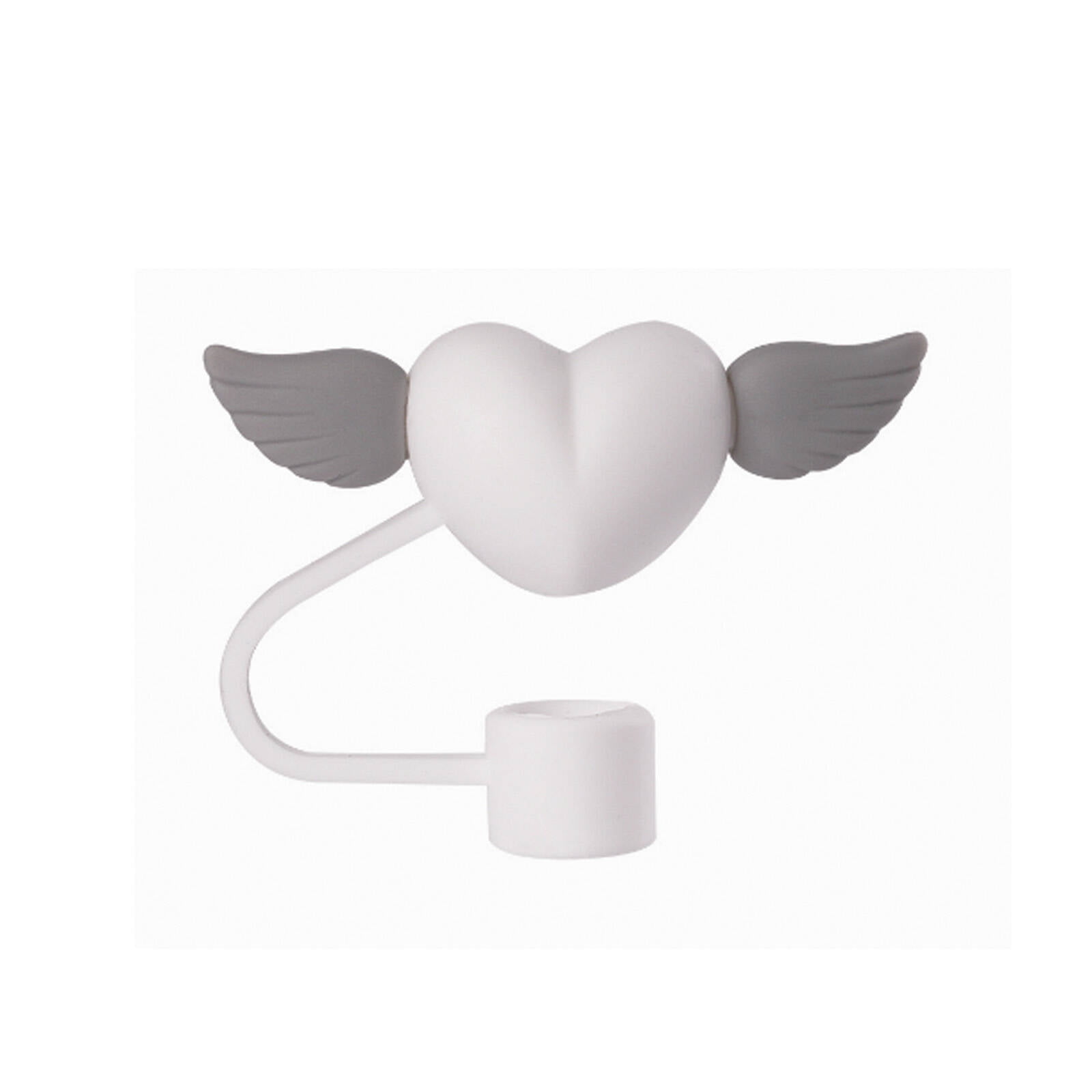 CCOCC Straw Toppers,Protective Silicone Straw Covers,Charming Heart ...