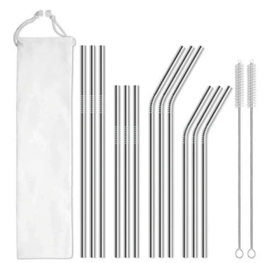 NOGIS Bulk Sustainable Eco Drinking Straws, 8.26 Inches Wide ...