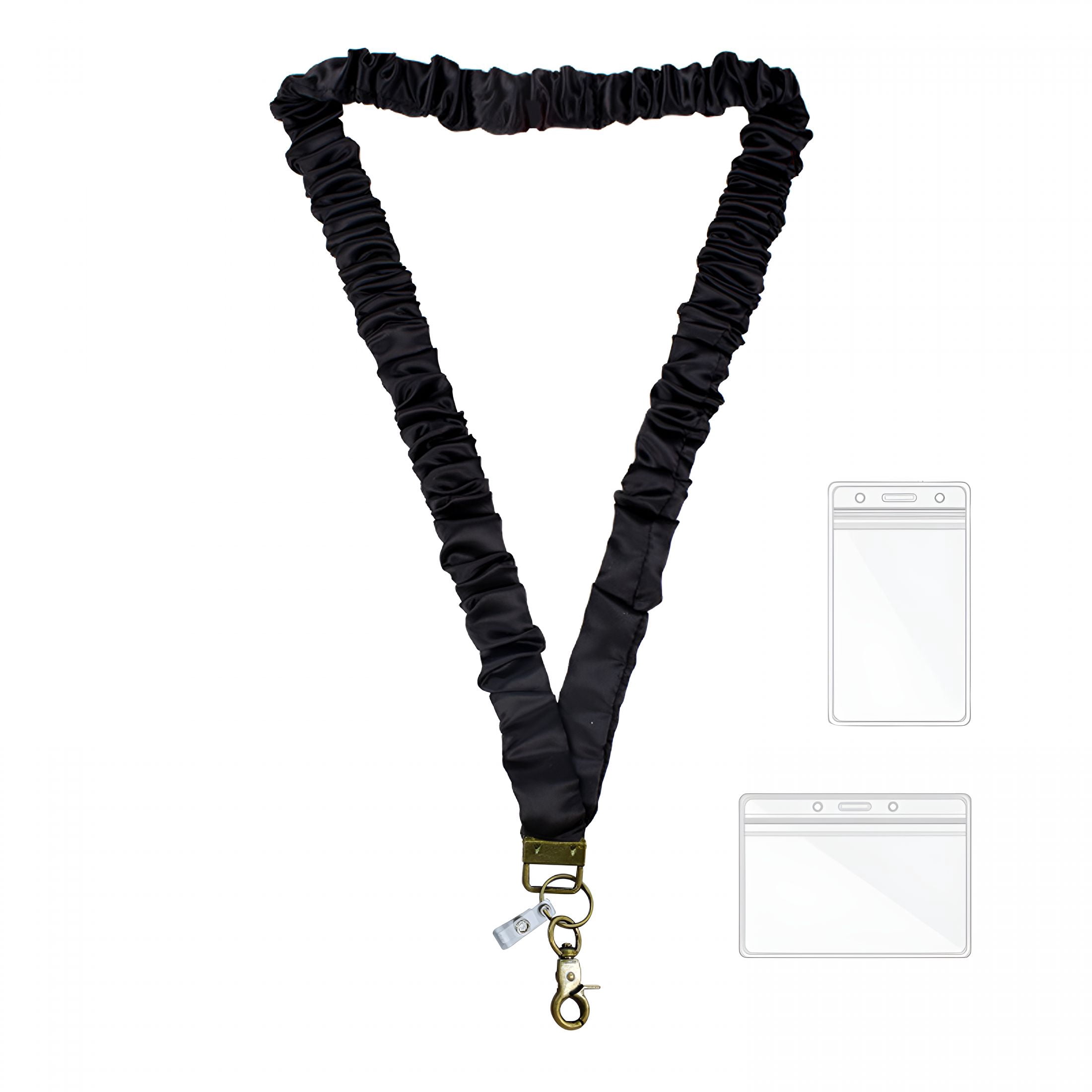 CCOCC Stretchy Scrunchie Lanyard for Id Badges Keys, Teacher Lanyard ...