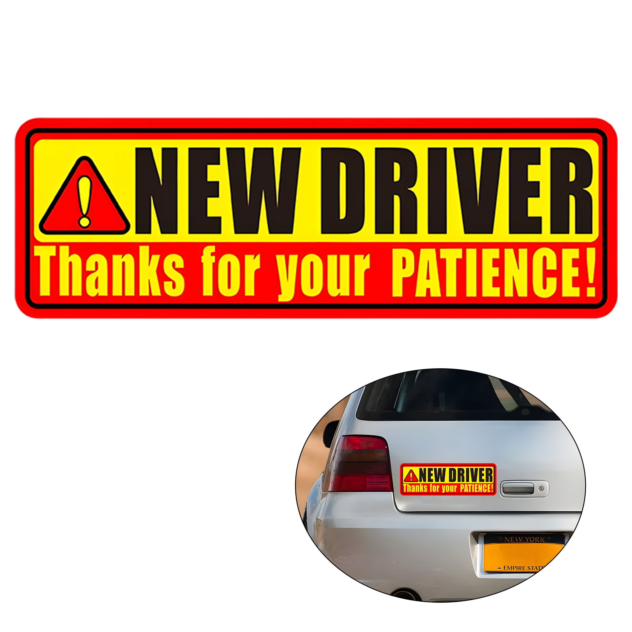 CCOCC Student Driver Sticker Magnet for Car,High Bright Reflective Car ...