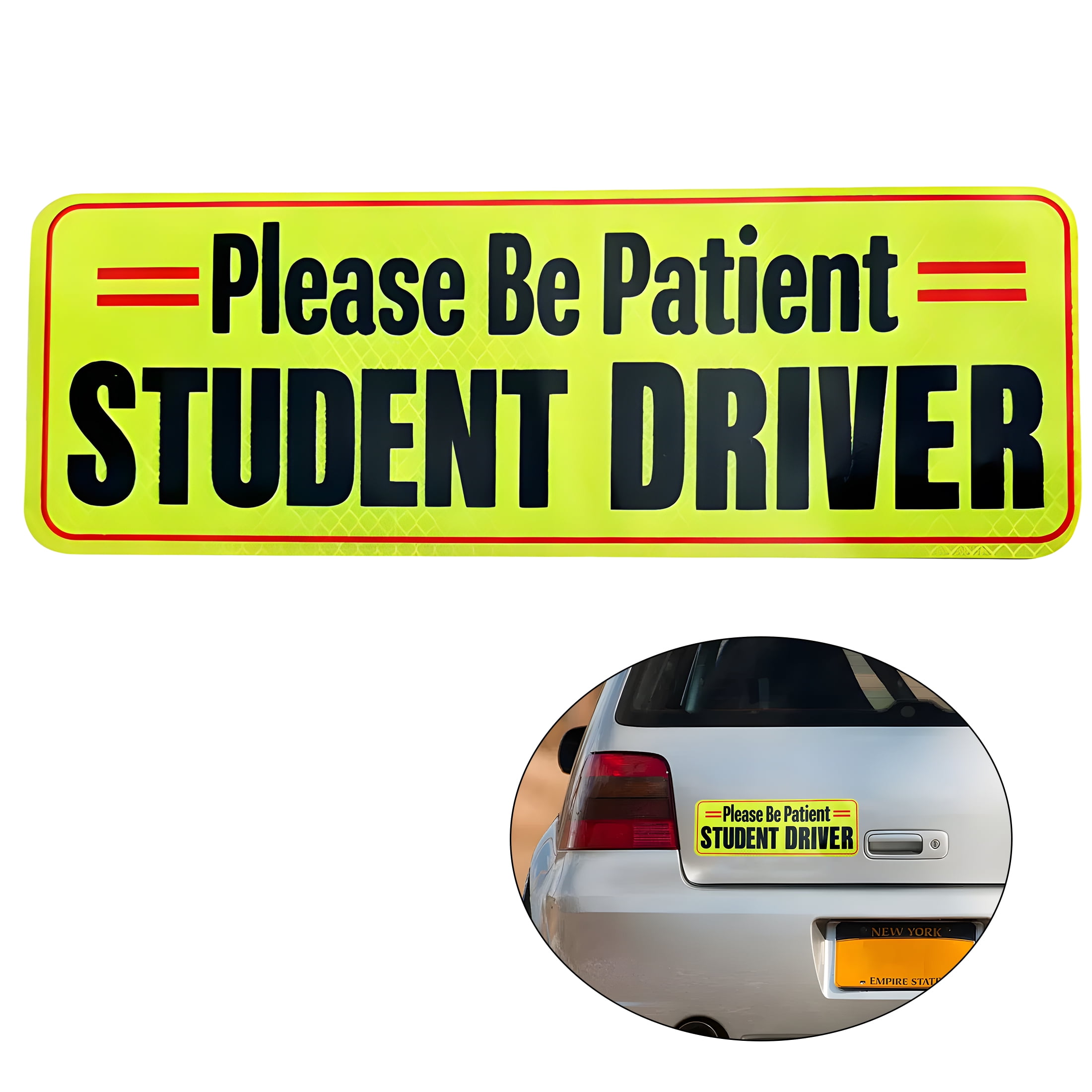 CCOCC Student Driver Sticker Magnet for Car,Student Driver Sign Car ...