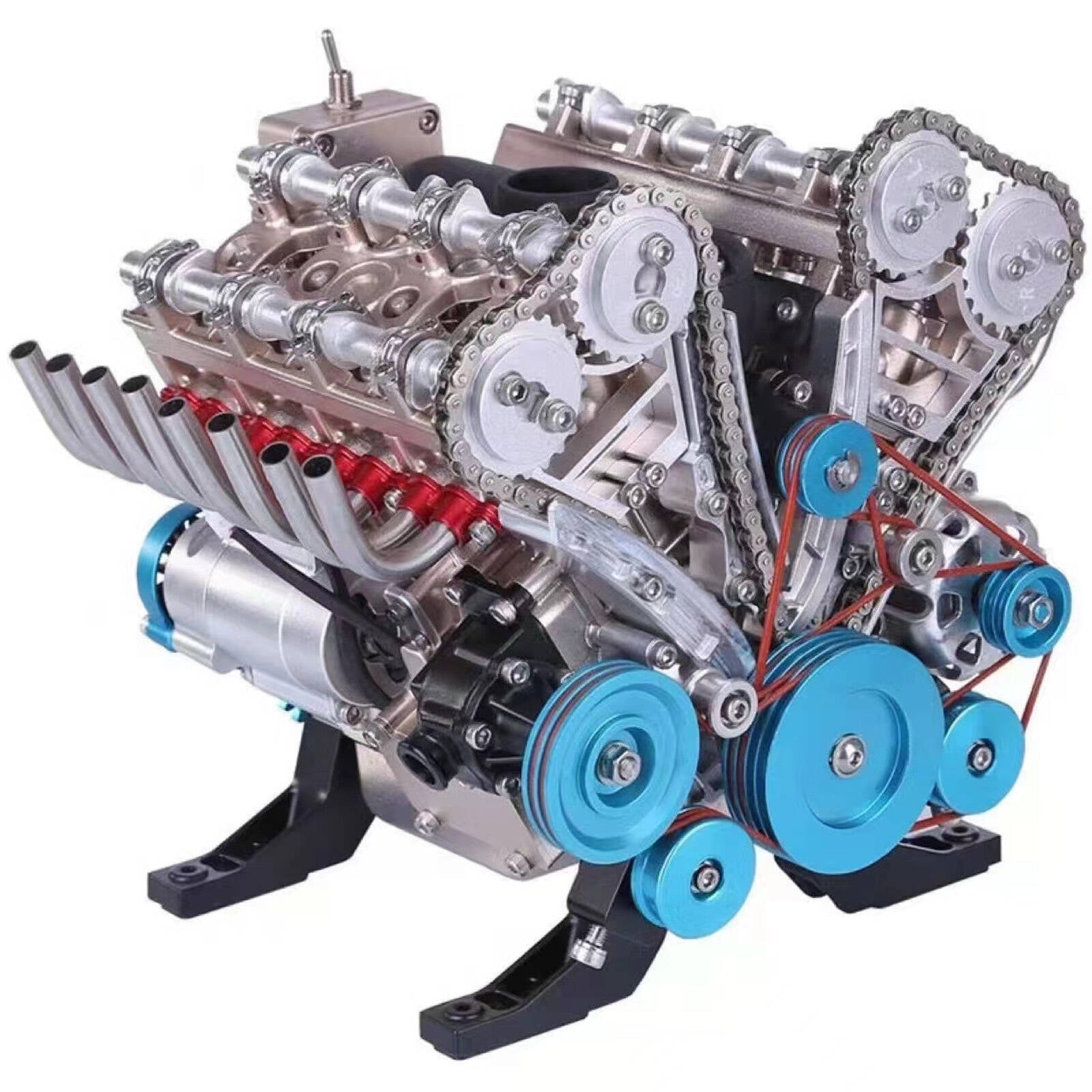 CCOCC V8 Combustion Engine Model Kit,Engine Replica Design Mini V8 ...