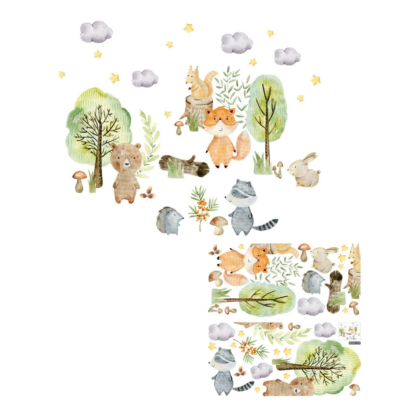 CCOCC Wall Decals,No Residue Toddler Room Decor,Simple Installation ...