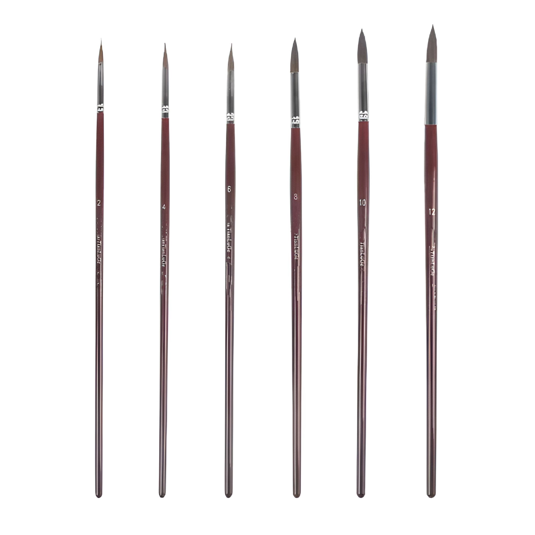 CCOCC Watercolor Brush Set Pure Sable Hair Pointed Round Art ...