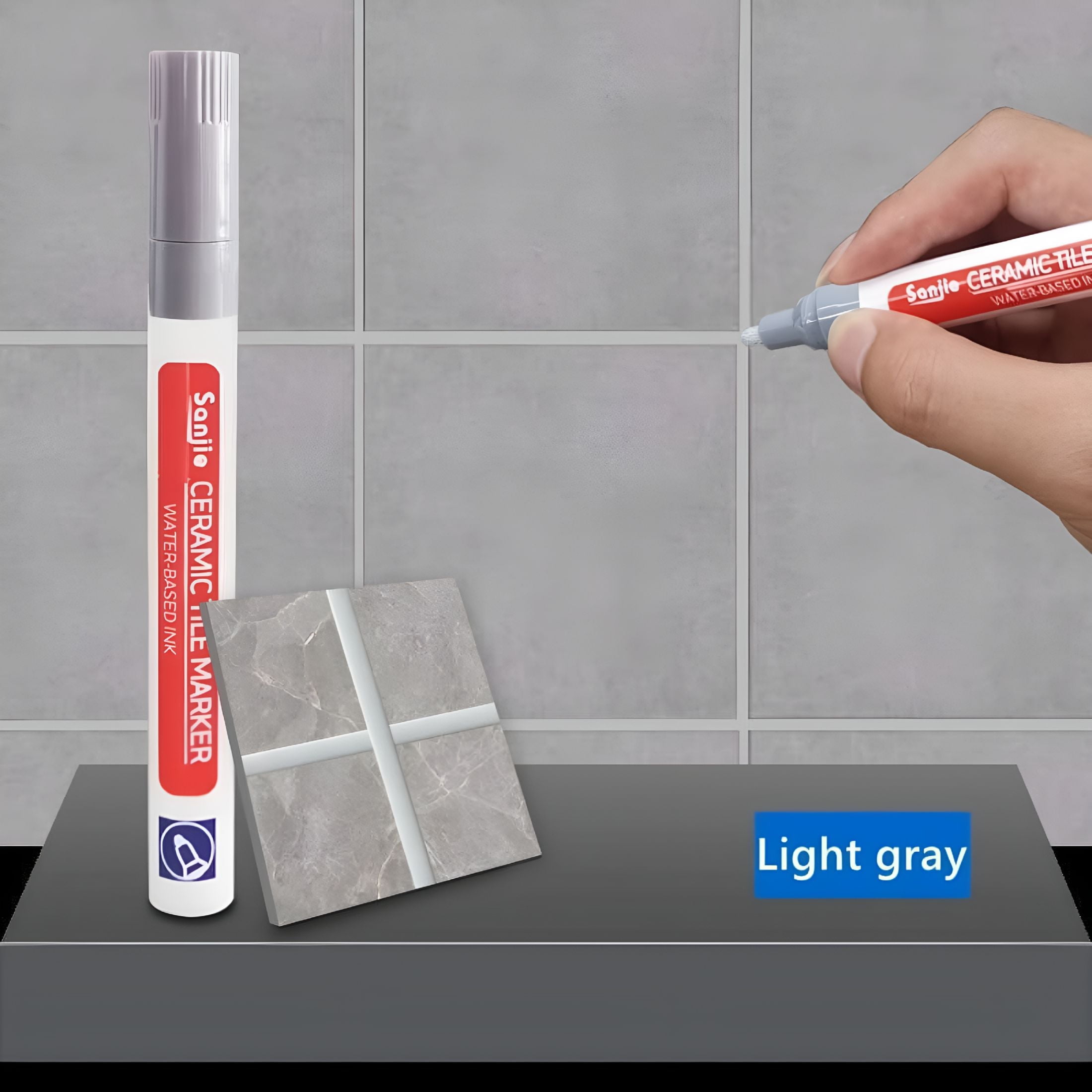 CCOCC Waterproof White Grout Tile Pen Wall Grout Restorer Marker Pen ...