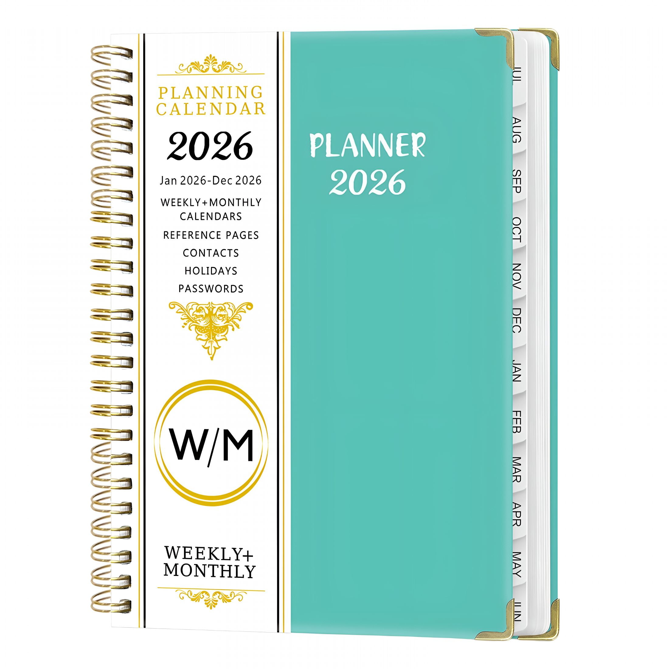 CCOCC Weekly and Monthly Planner 2026, with Monthly Tabs, Calendar ...