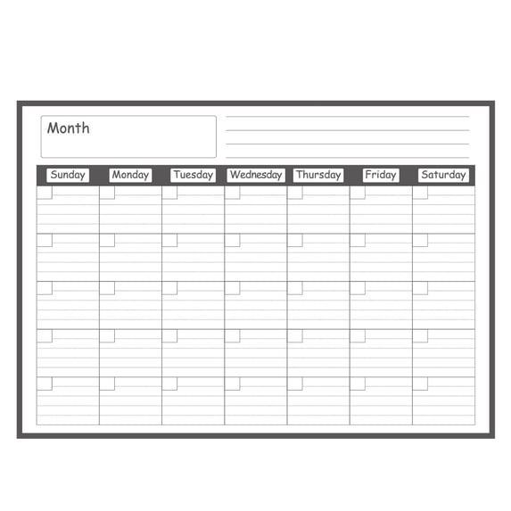 CCOCC White Board Calendar Dry Erase,Work Planner Format Magnetic ...