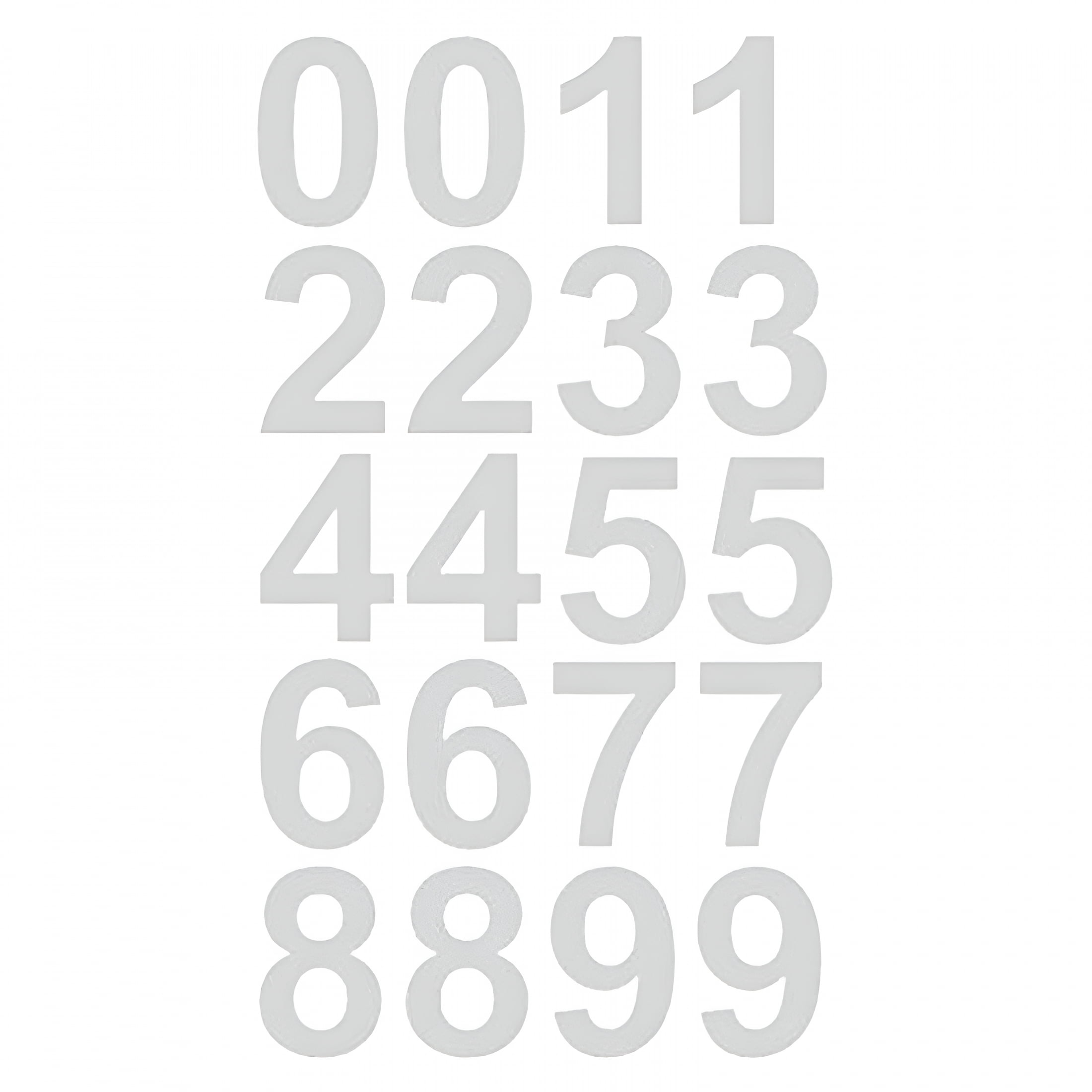 CCOCC White Reflective Mailbox Numbers Stickers for Outside,Vinyl ...