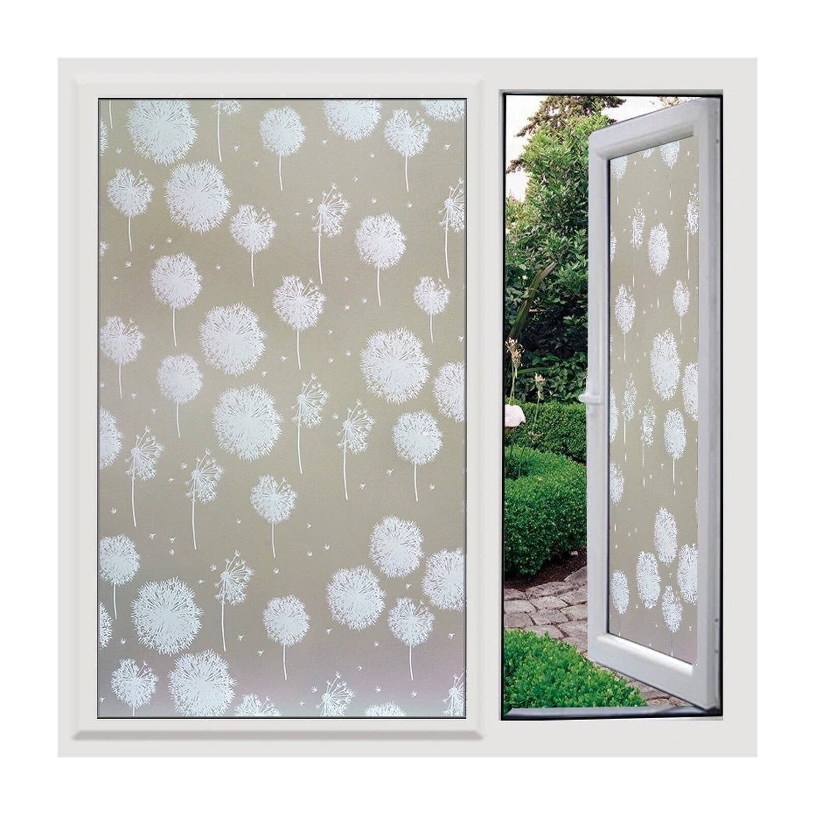 CCOCC Window Film,45*100cm Frosted Window Film Window Privacy Film ...