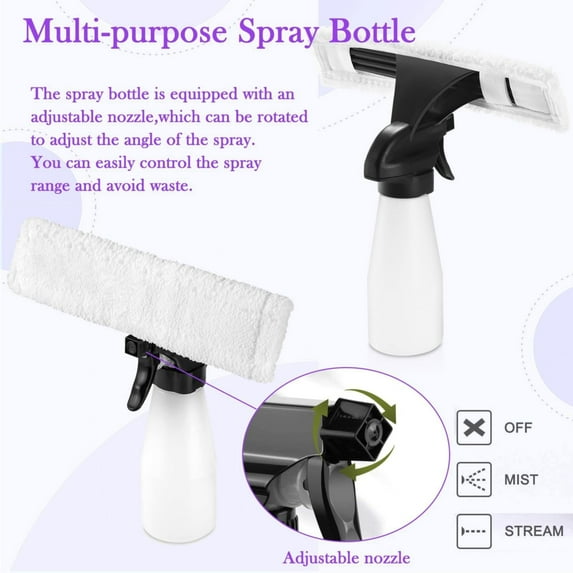 CCOCC Window Vacuum Squeegee Cordless Window Vac With Detachable Water ...
