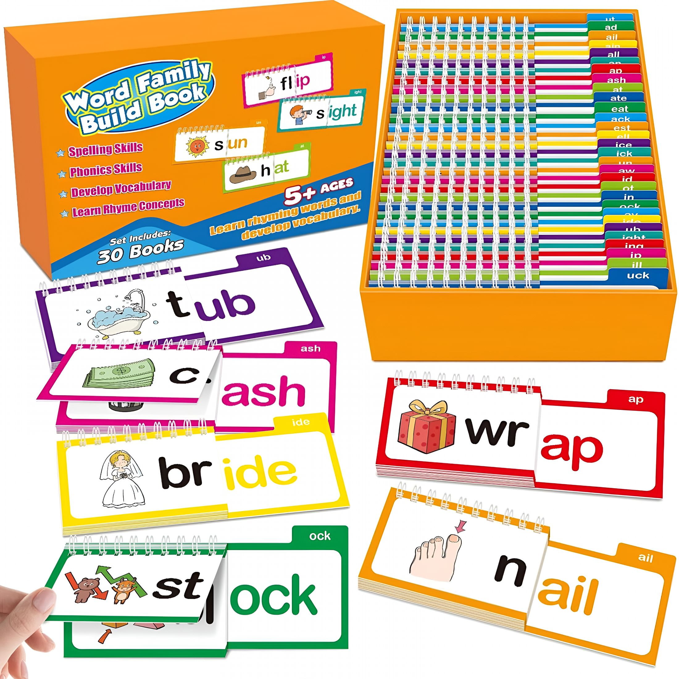 CCOCC (Yellow) Word Families Letter Sounds Cards Abc Vocabulary Cards ...