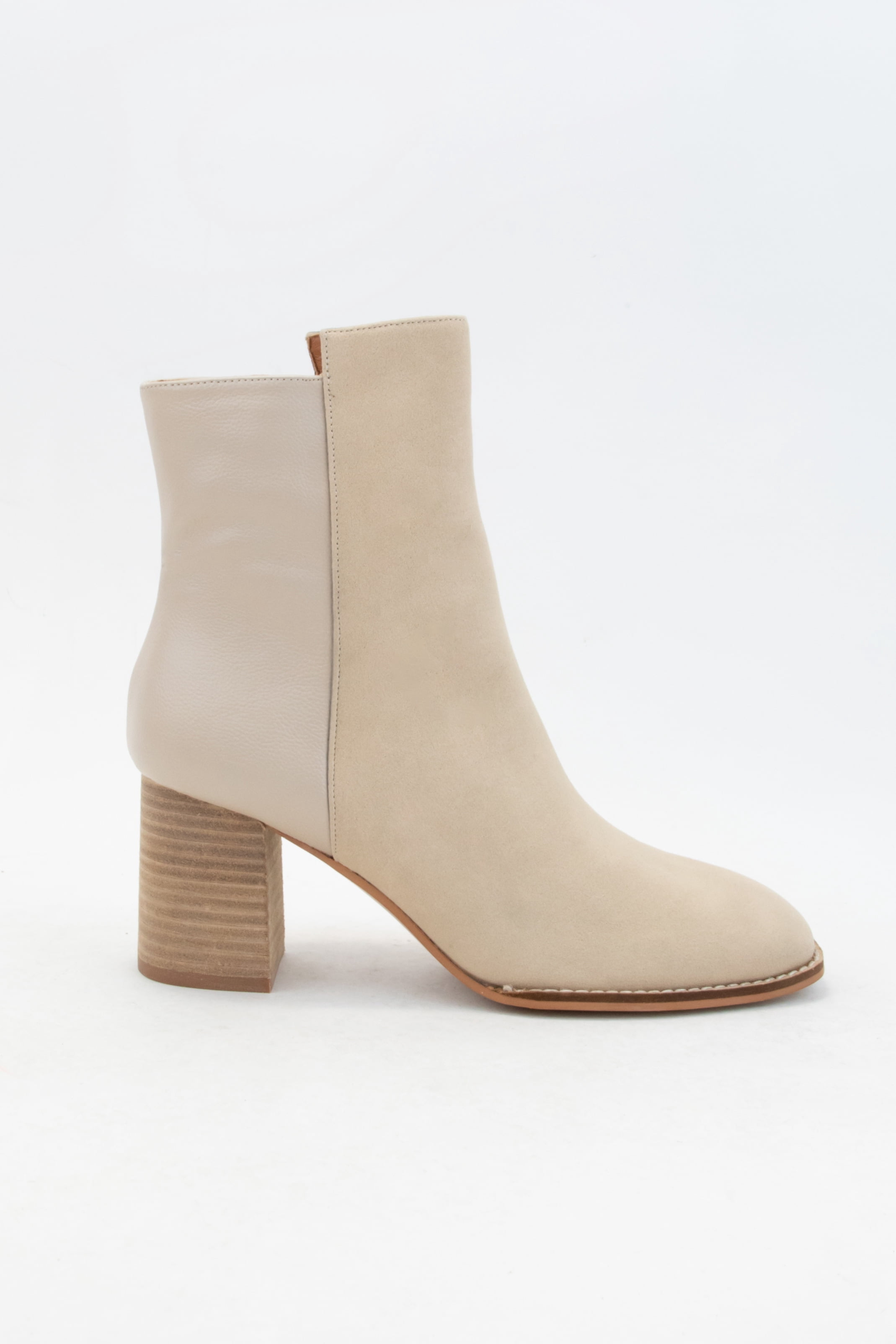 CCOCCI JENNIFER /TWO-TONE SEMI-SQUARE TOE ANKLE BOOTS - Walmart.com