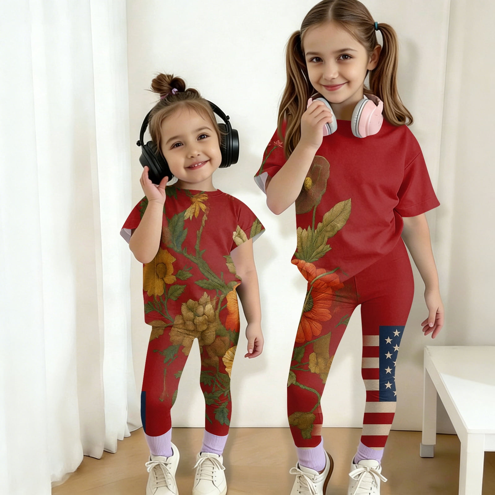 CCRFTGI 250 Anniversary Usa Summer Outfits for Children Girls 10-12 ...