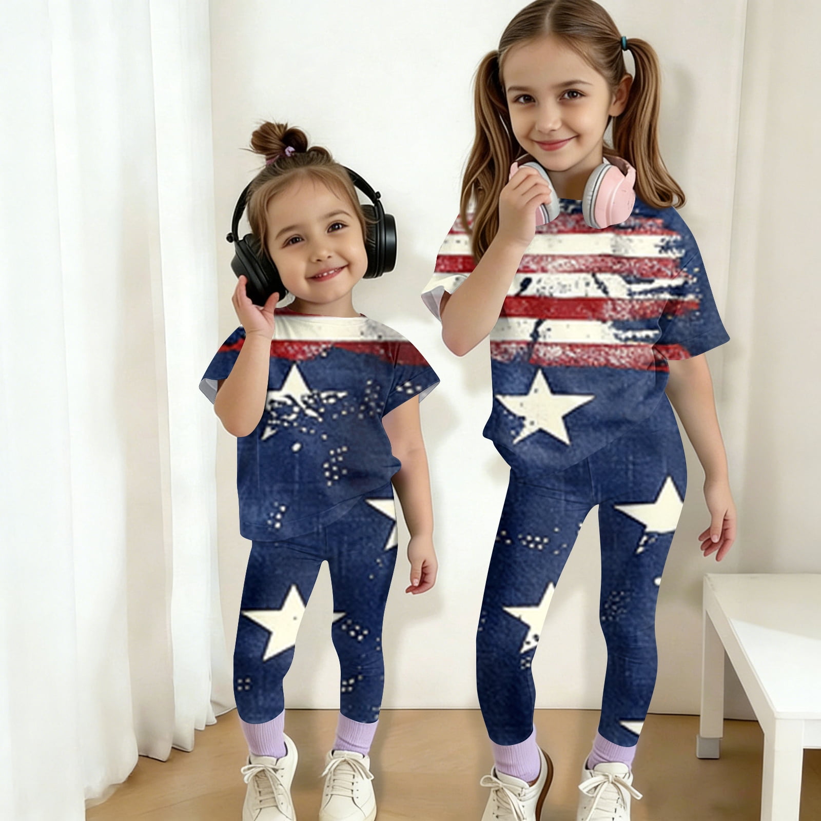 CCRFTGI 250 Anniversary Usa Summer Outfits for Children Girls Size 8 ...