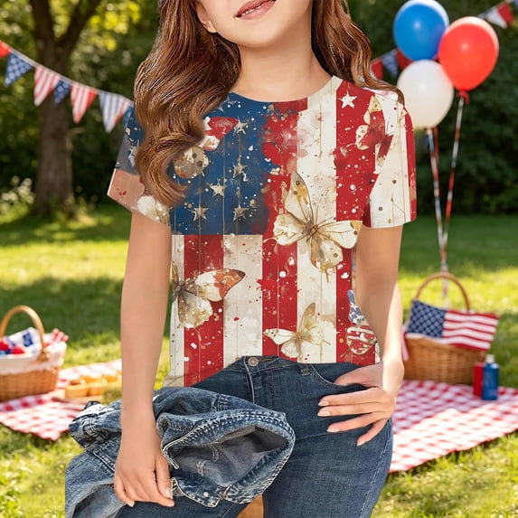 CCRFTGI 250th Anniversary Usa Shirt for Kids Boys Girls Size 10-12 ...