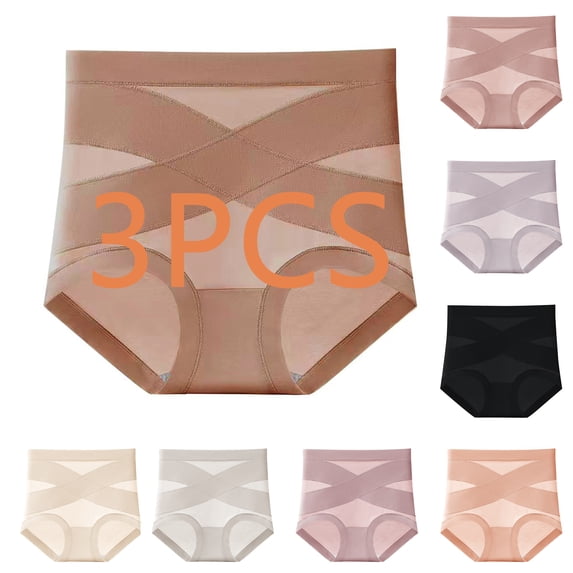 CCRFTGI 3-Pack Women's Panties Underwear Shapewear Tummy Control ...