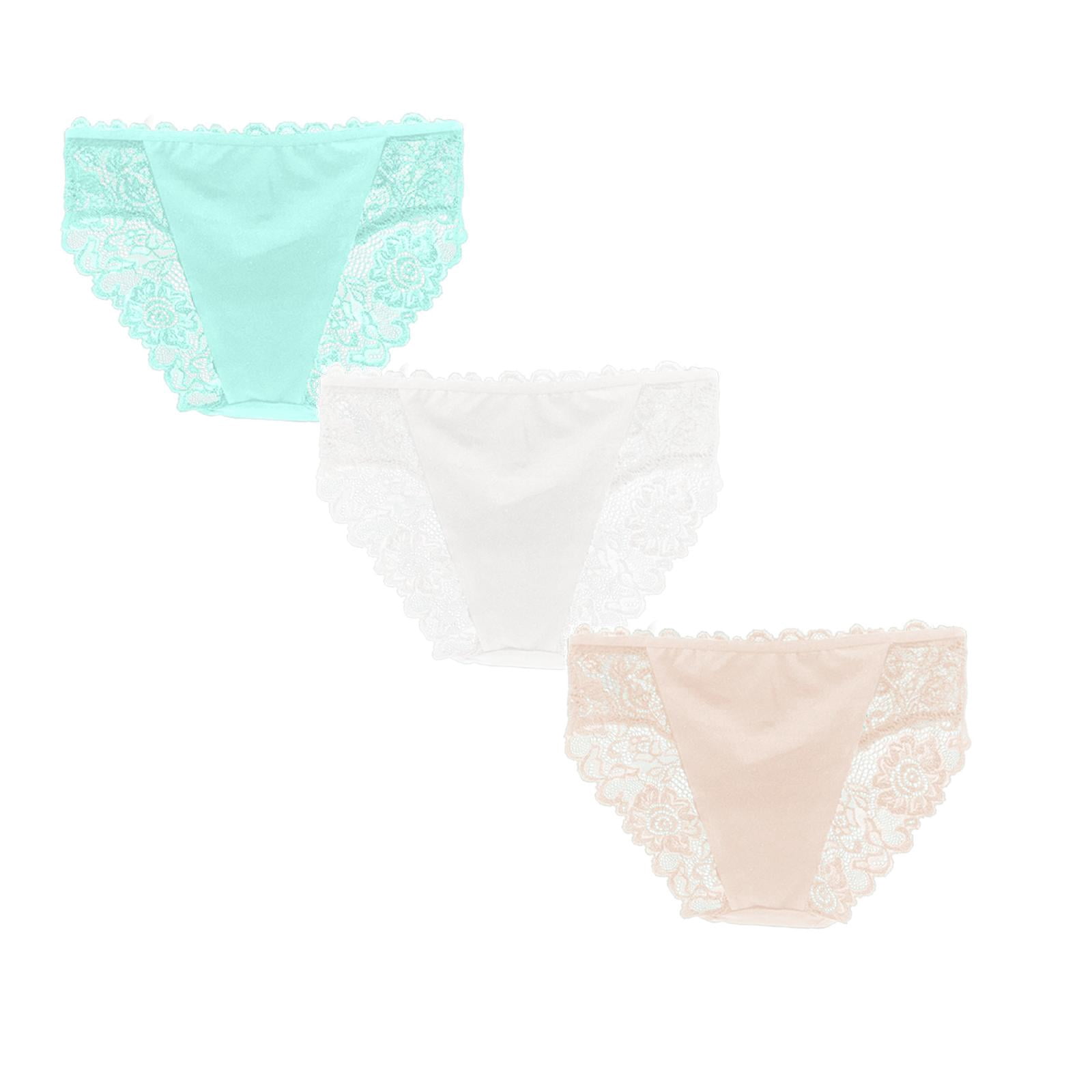 CCRFTGI 3-Pack Womens Underwear Lace Panties for Women Comfortable ...