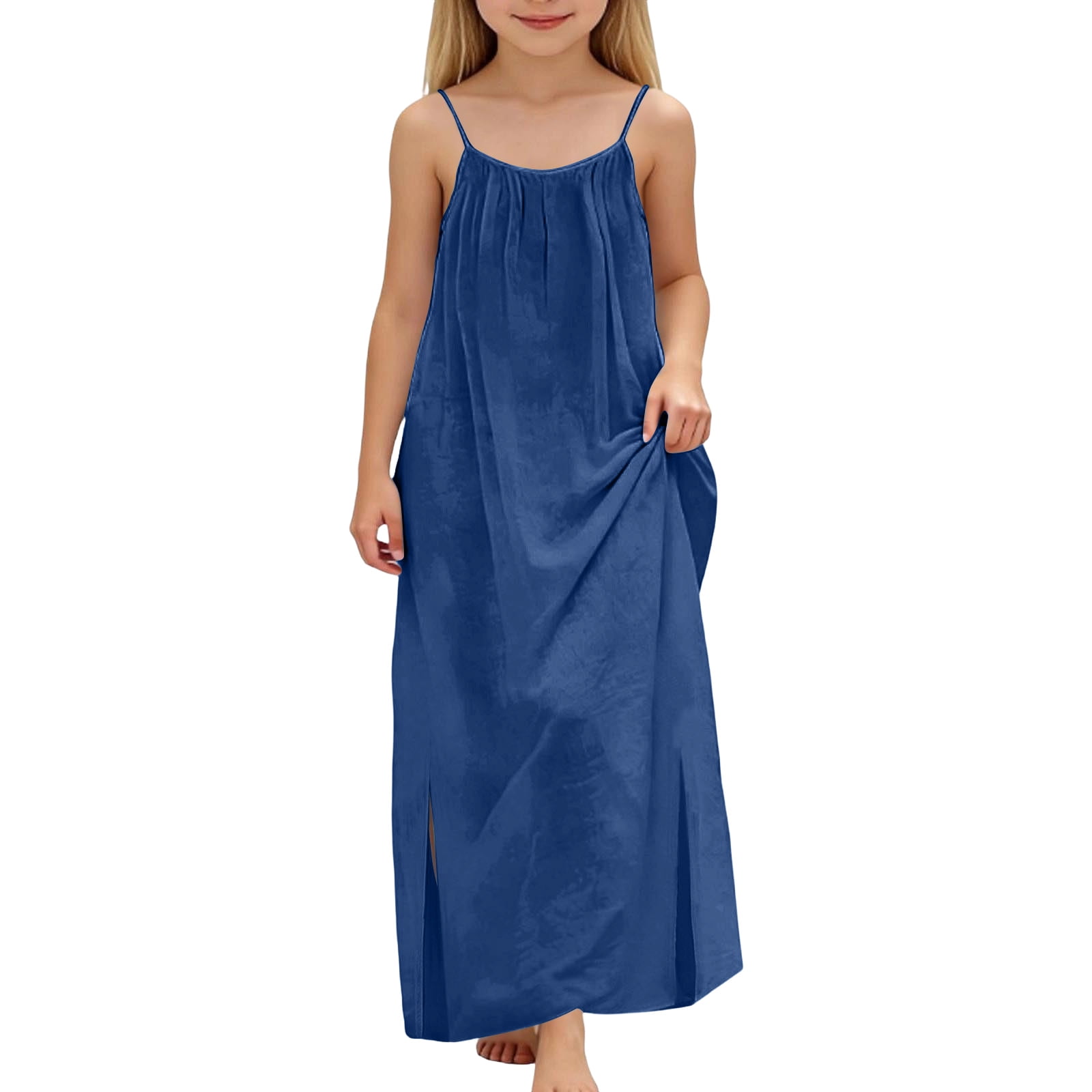 CCRFTGI Backless Cami Dress for Children Girls Size 7 Casual Sleeveless ...