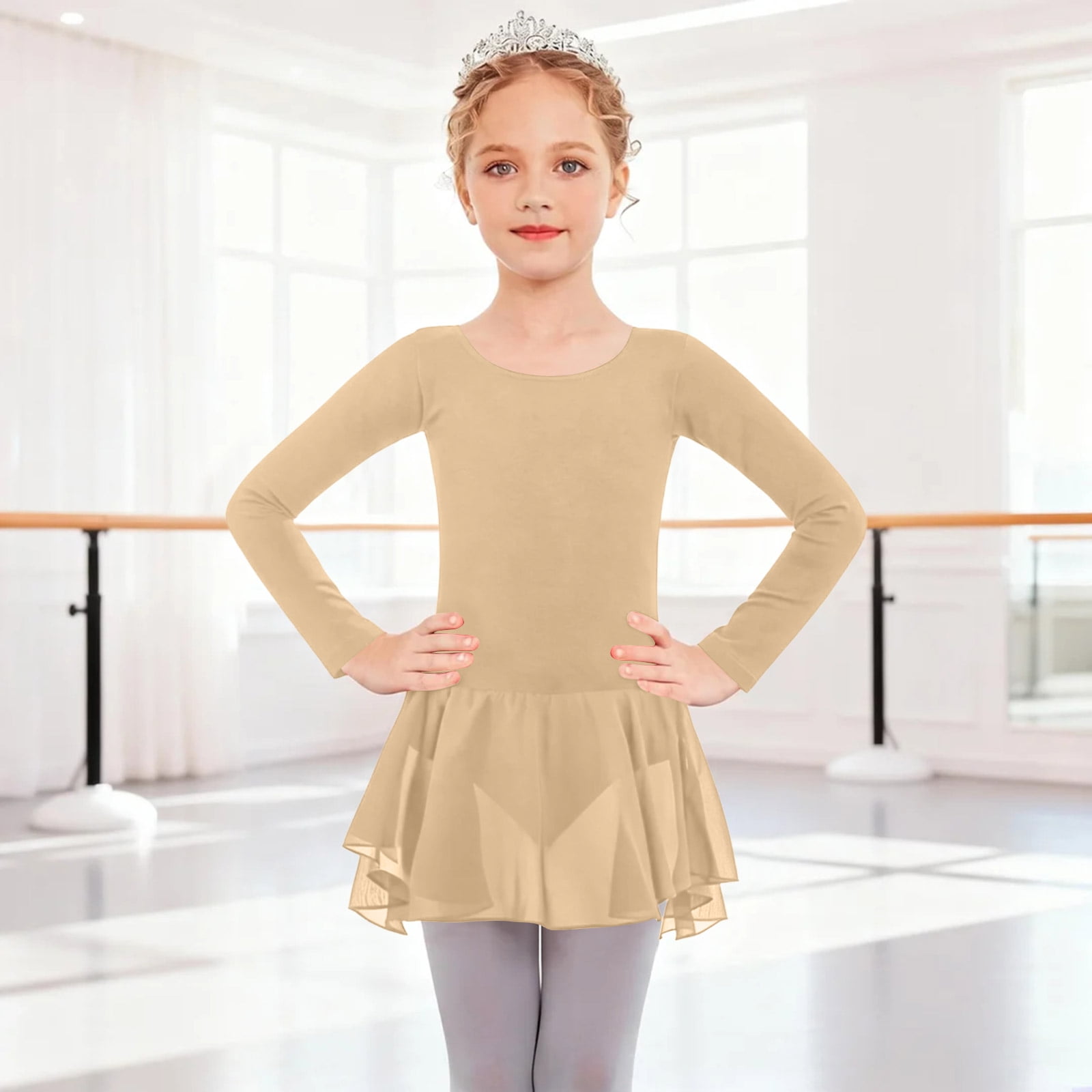CCRFTGI Ballet Leotards for Child Girls Size 10-12 Dance Leotard Skirt ...