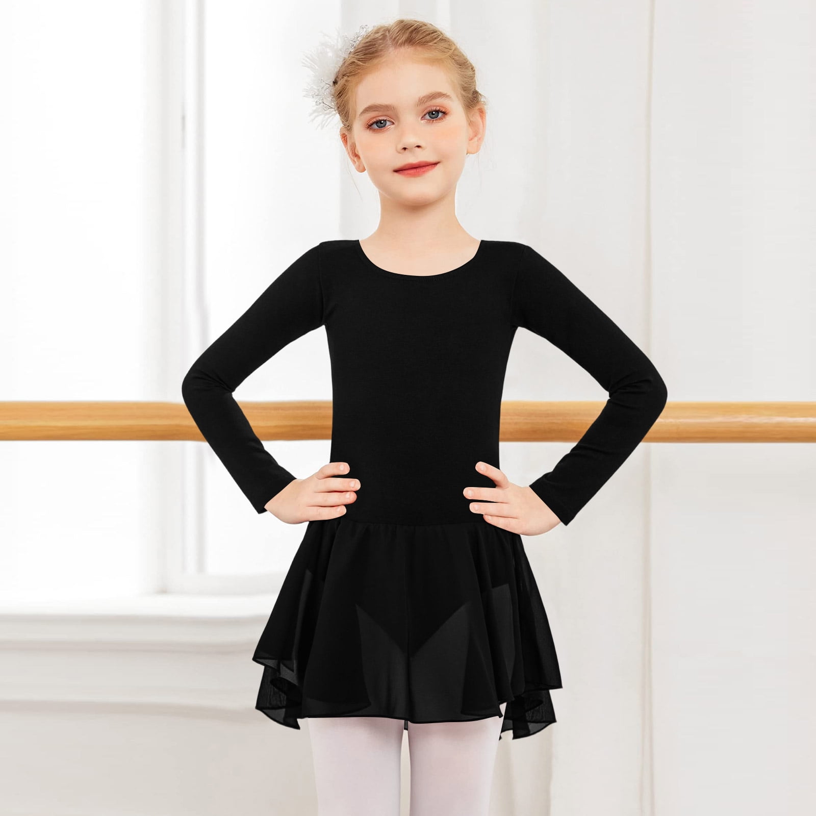 CCRFTGI Ballet Leotards for Children Girls Size 8 Dance Leotard Skirt ...
