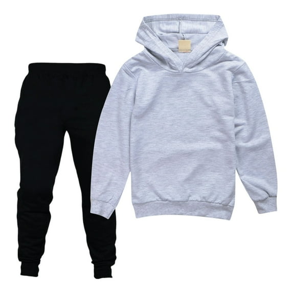 CCRFTGI Boys Girls Sweatsuit 2 Piece Set Size 13-14 Casual Outfits ...