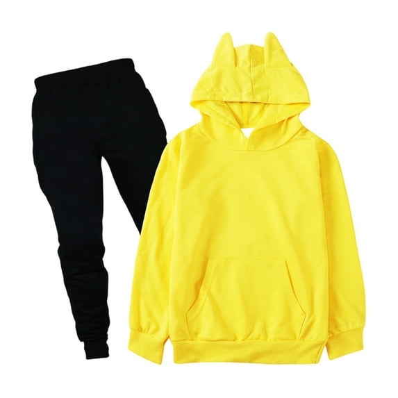 CCRFTGI Boys Girls Sweatsuit 2 Piece Set Size 7-8 Casual Tracksuit ...