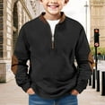 CCRFTGI Boys Quarter Zip Pullover Casual Long Sleeve Shirt Trendy ...
