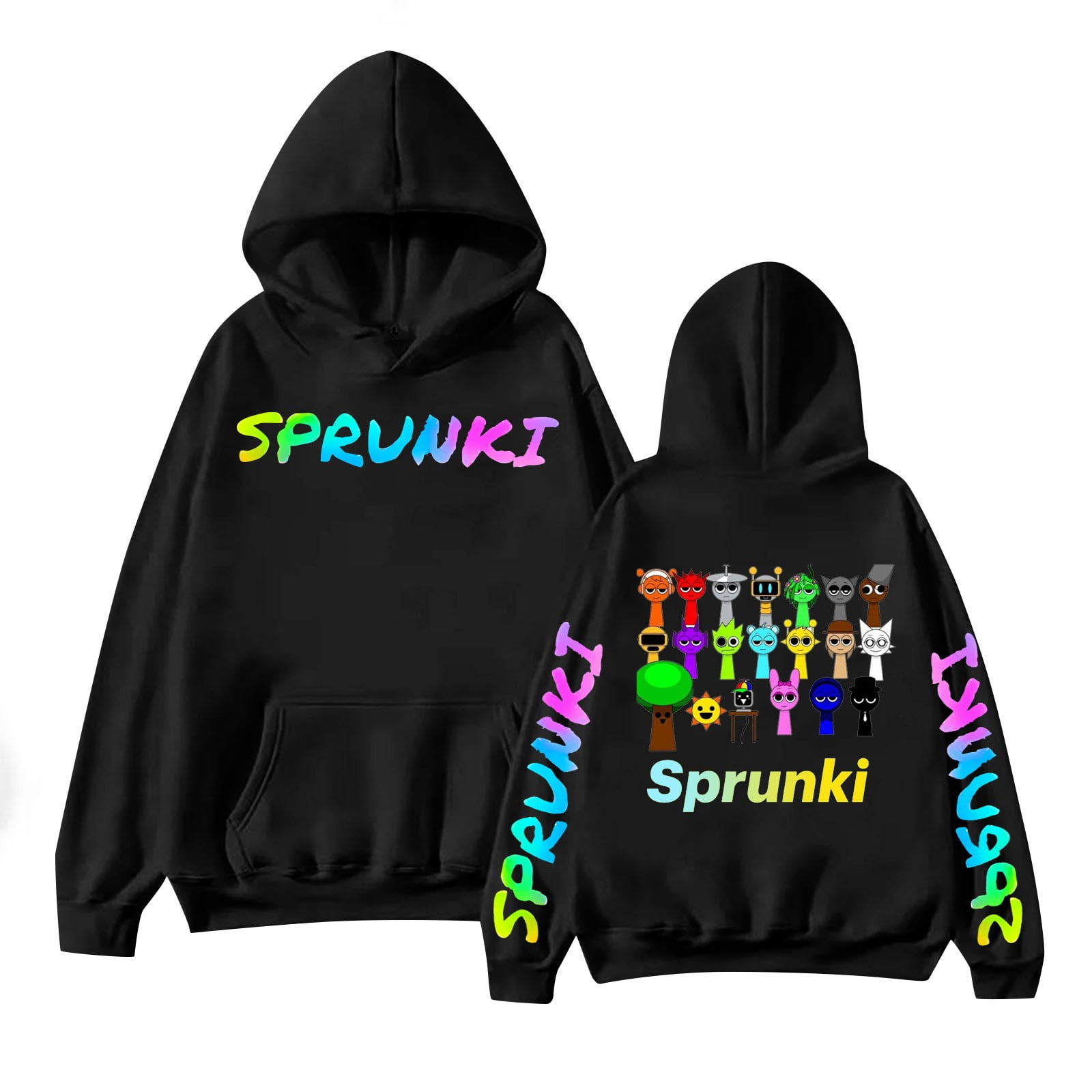 CCRFTGI Cute Girls Sprunki Hoodie Winter Graphic Girls Hoodies Long ...